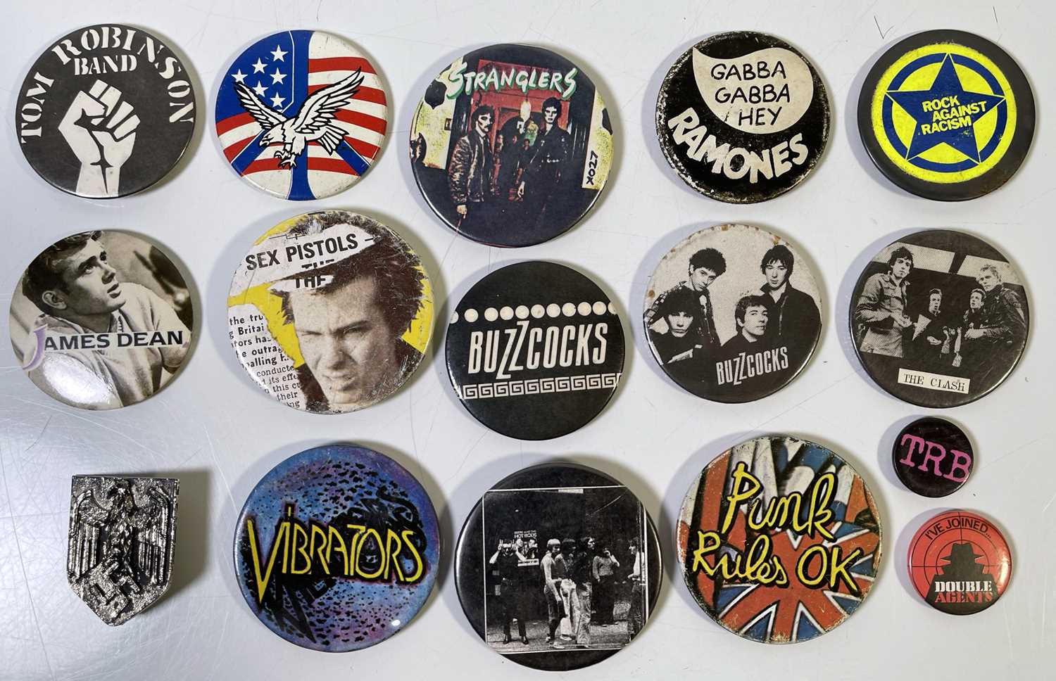 Lot 536 - PUNK BADGE COLLECTION.
