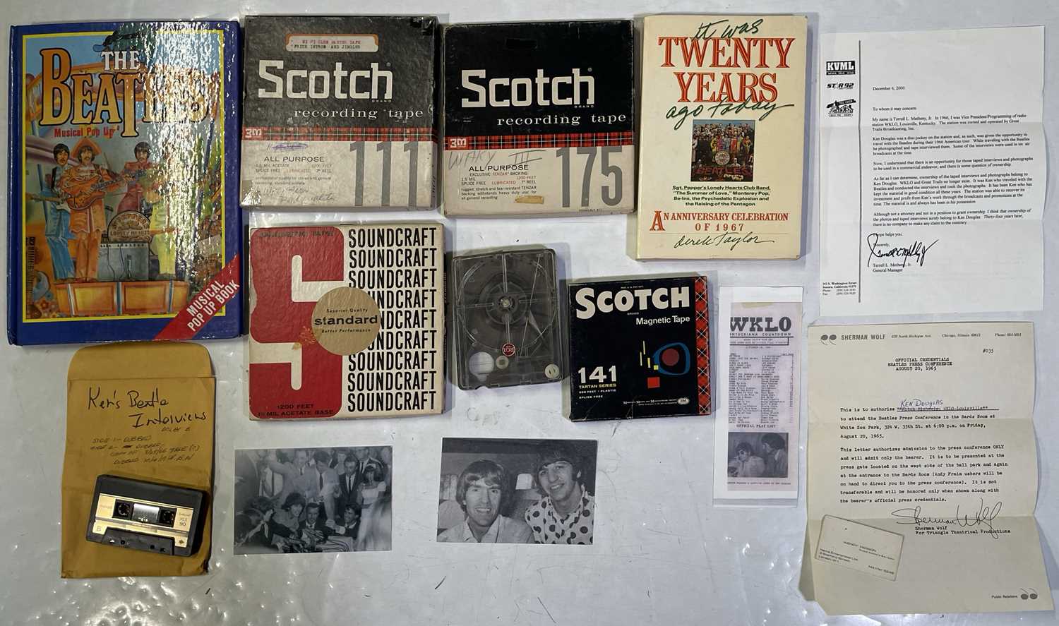 Lot 262 - THE BEATLES - ORIGINAL TAPE RECORDINGS AND