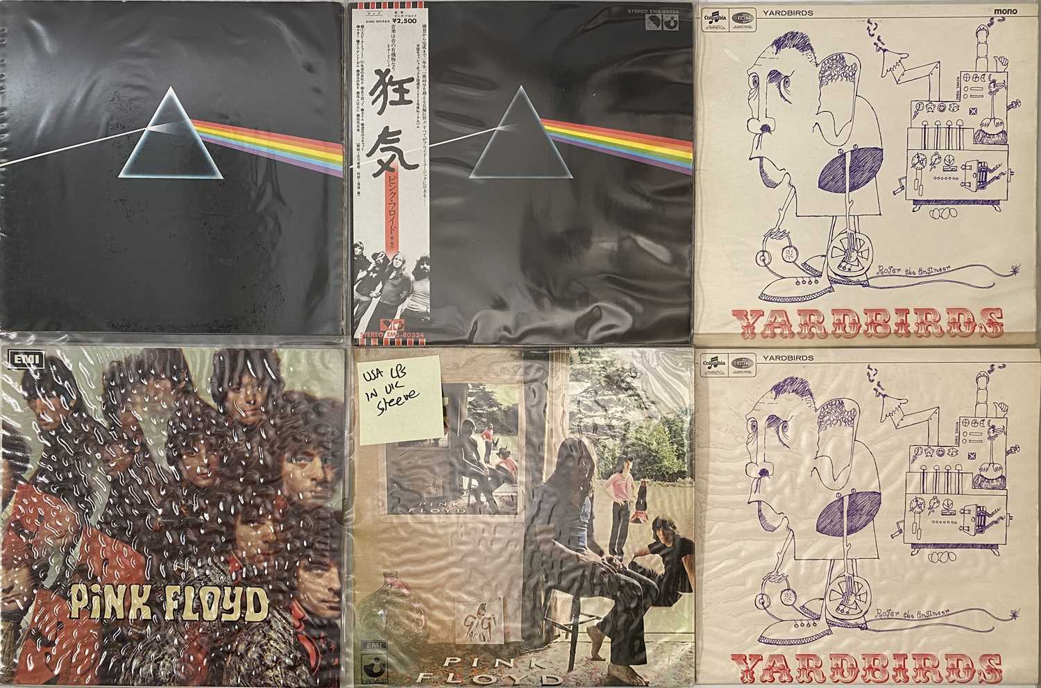 Lot 629 - YARDBIRDS/ ROLLING STONES/ PINK FLOYD - LP