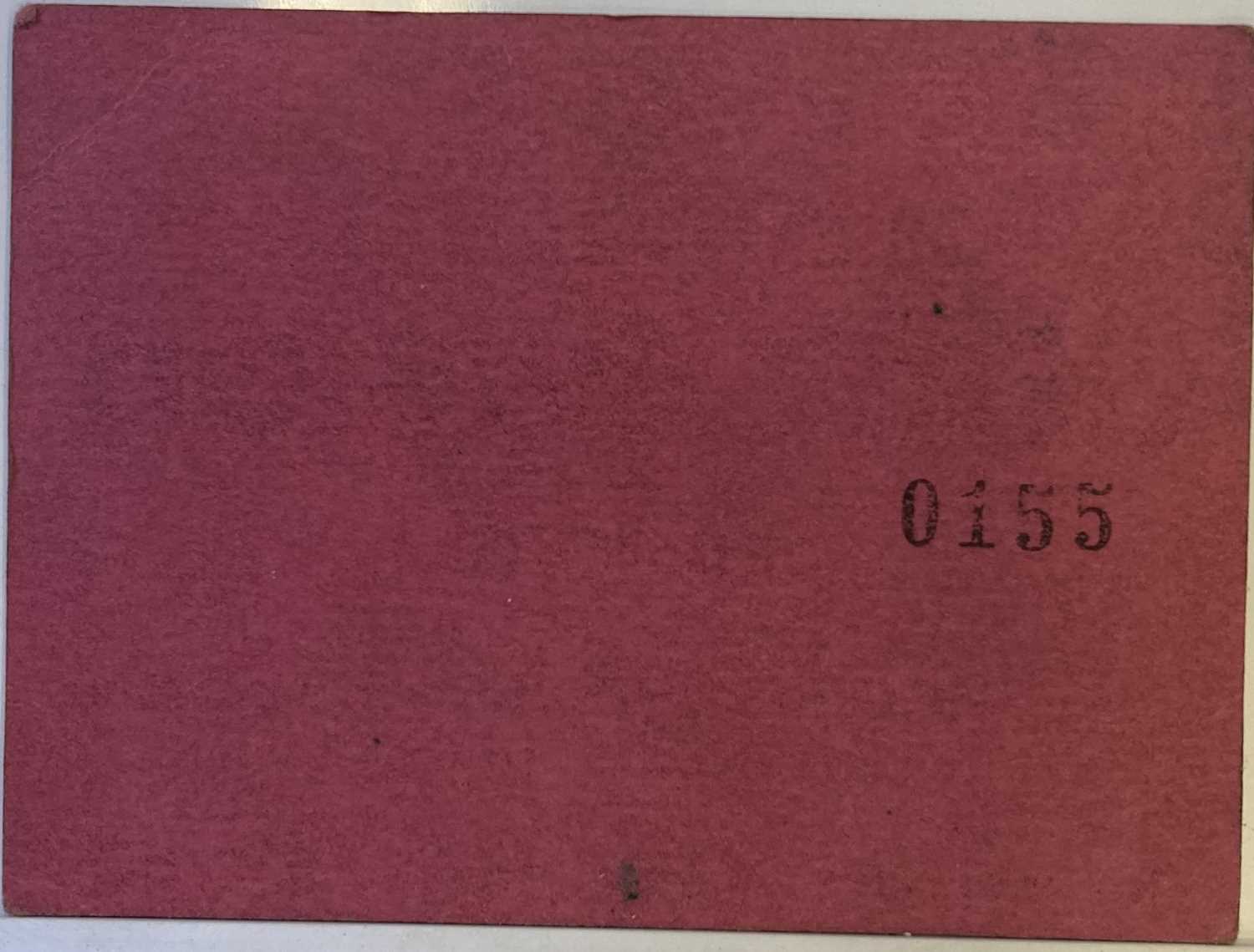 Lot 466 - JOY DIVISION TICKET FOR THE CANCELLED
