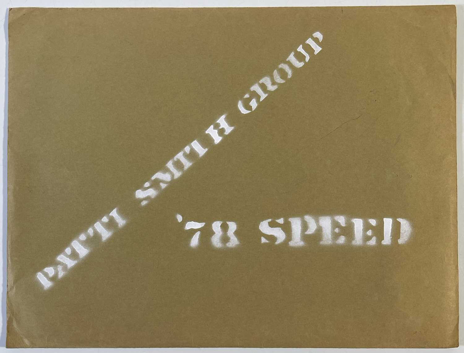 Lot 312 - PATTI SMITH - A RARE '78 SPEED PRESS