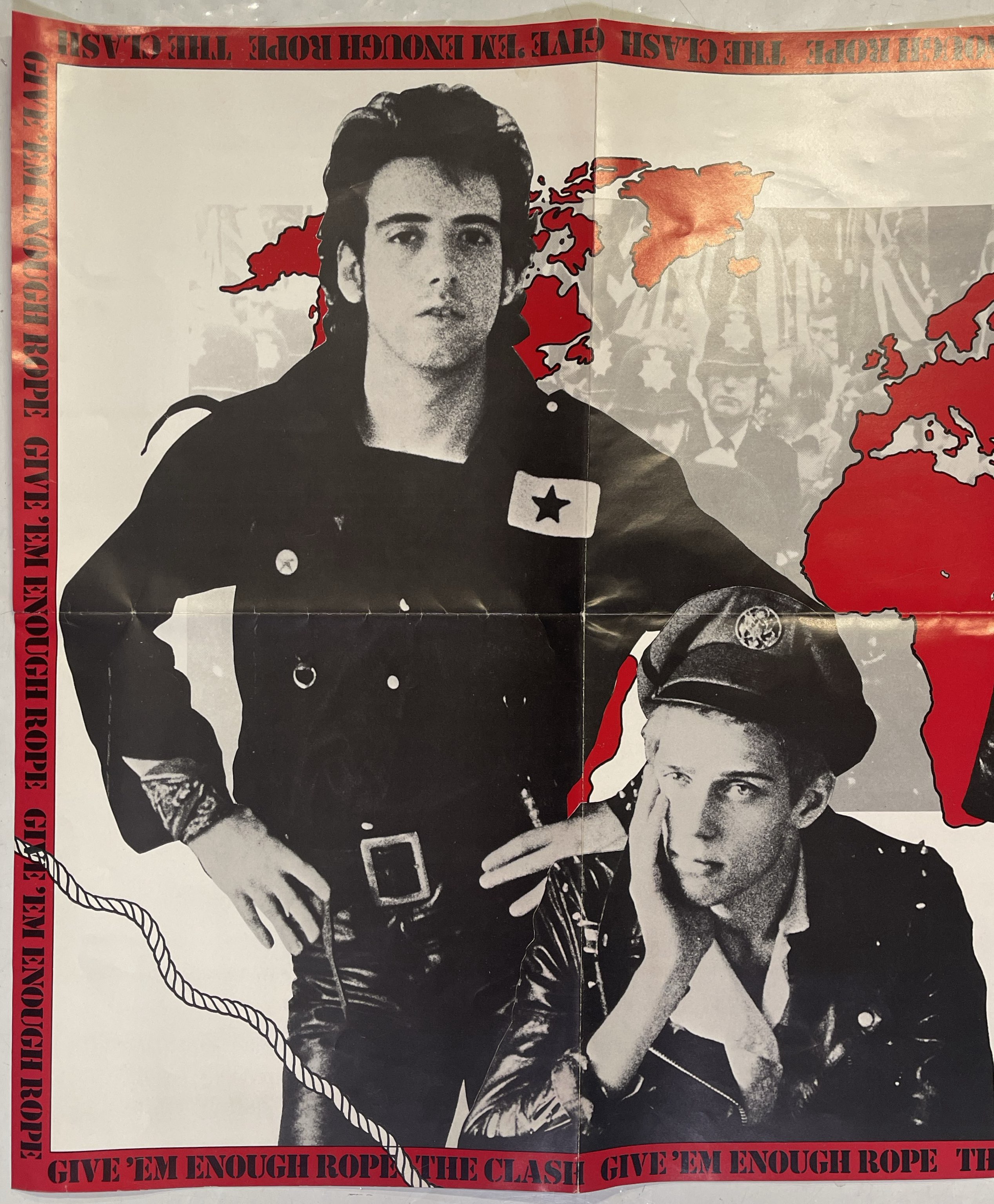 Lot 331 - THE CLASH - GIVE EM ENOUGH ROPE POSTER.
