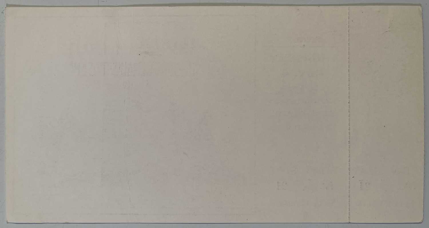 Lot 332 - LED ZEPPELIN - UNUSED INVITE FOR 'SONG