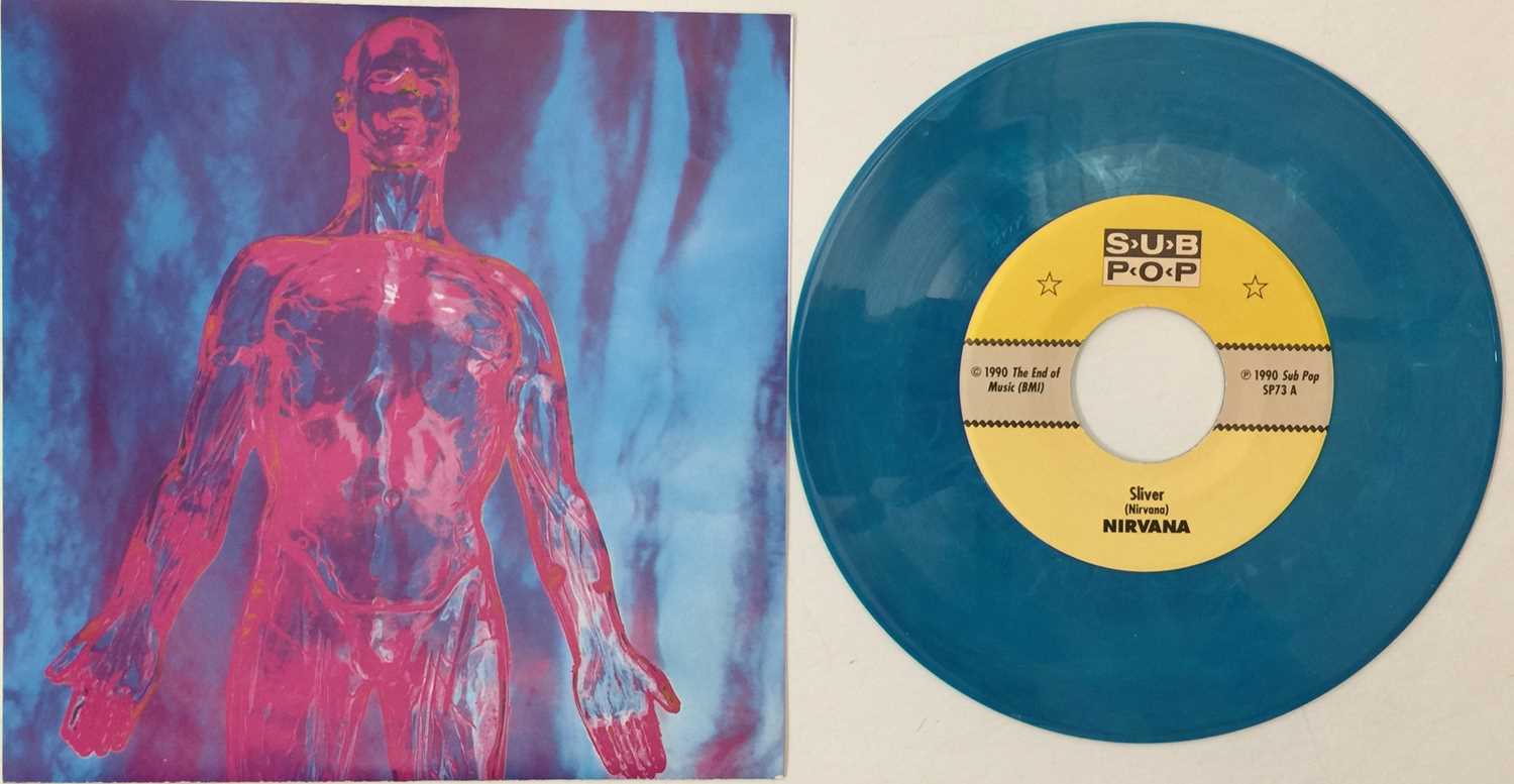 Lot 894 - NIRVANA - SLIVER 7" (SP73 - 'BLUE/TEAL