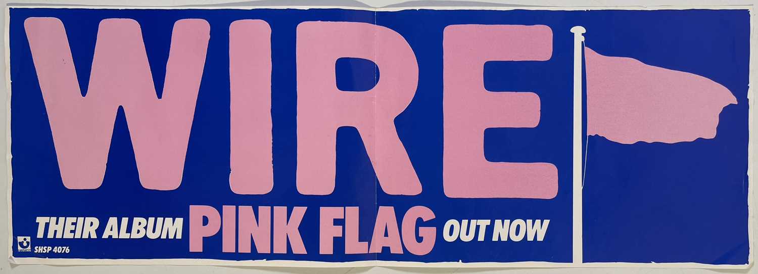 Lot 347 - WIRE - ORIGINAL 'PINK FLAG' PROMOTIONAL