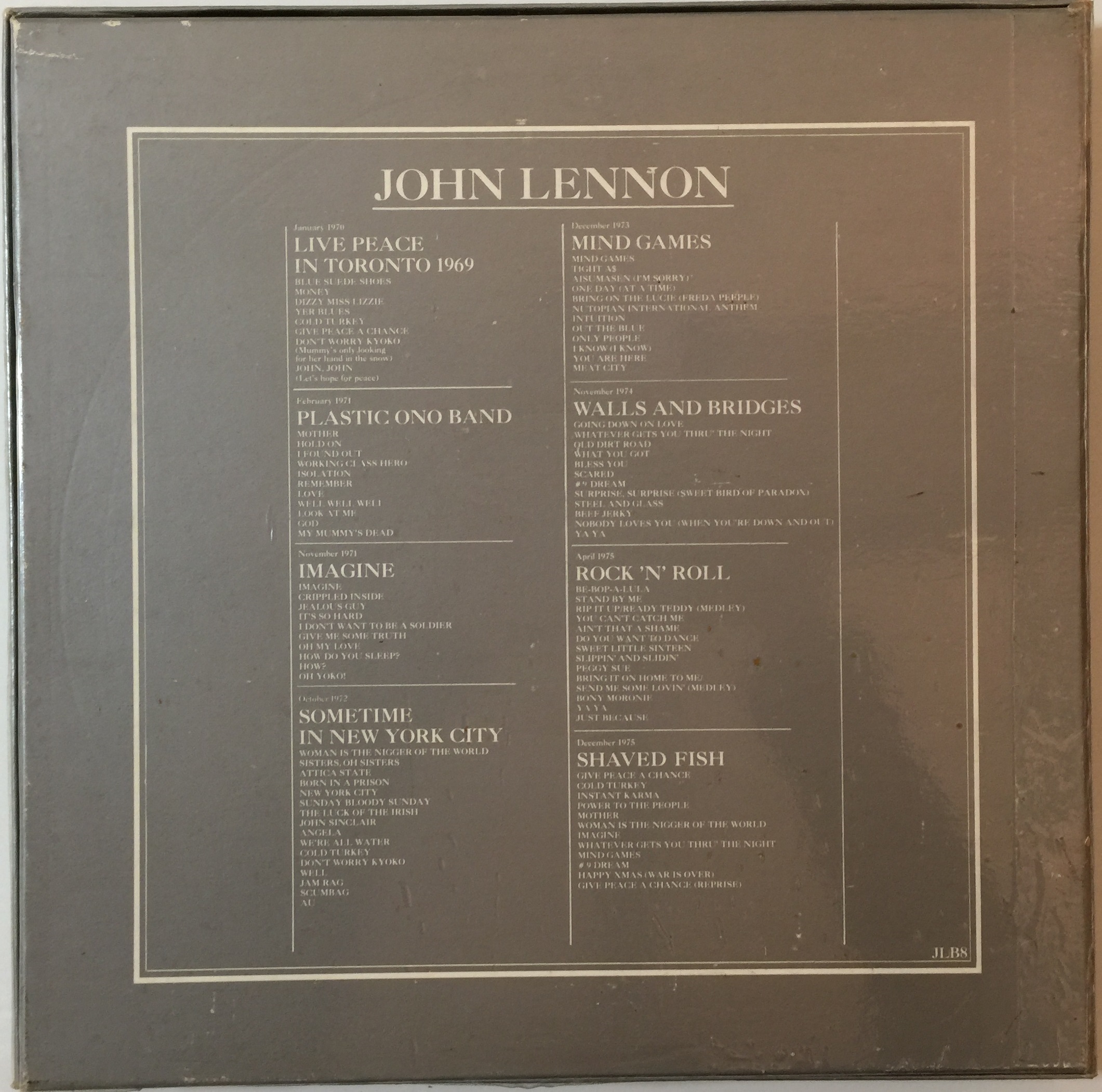 Lot 883 - JOHN LENNON - S/T (9 LP BOX-SET - JLB8)