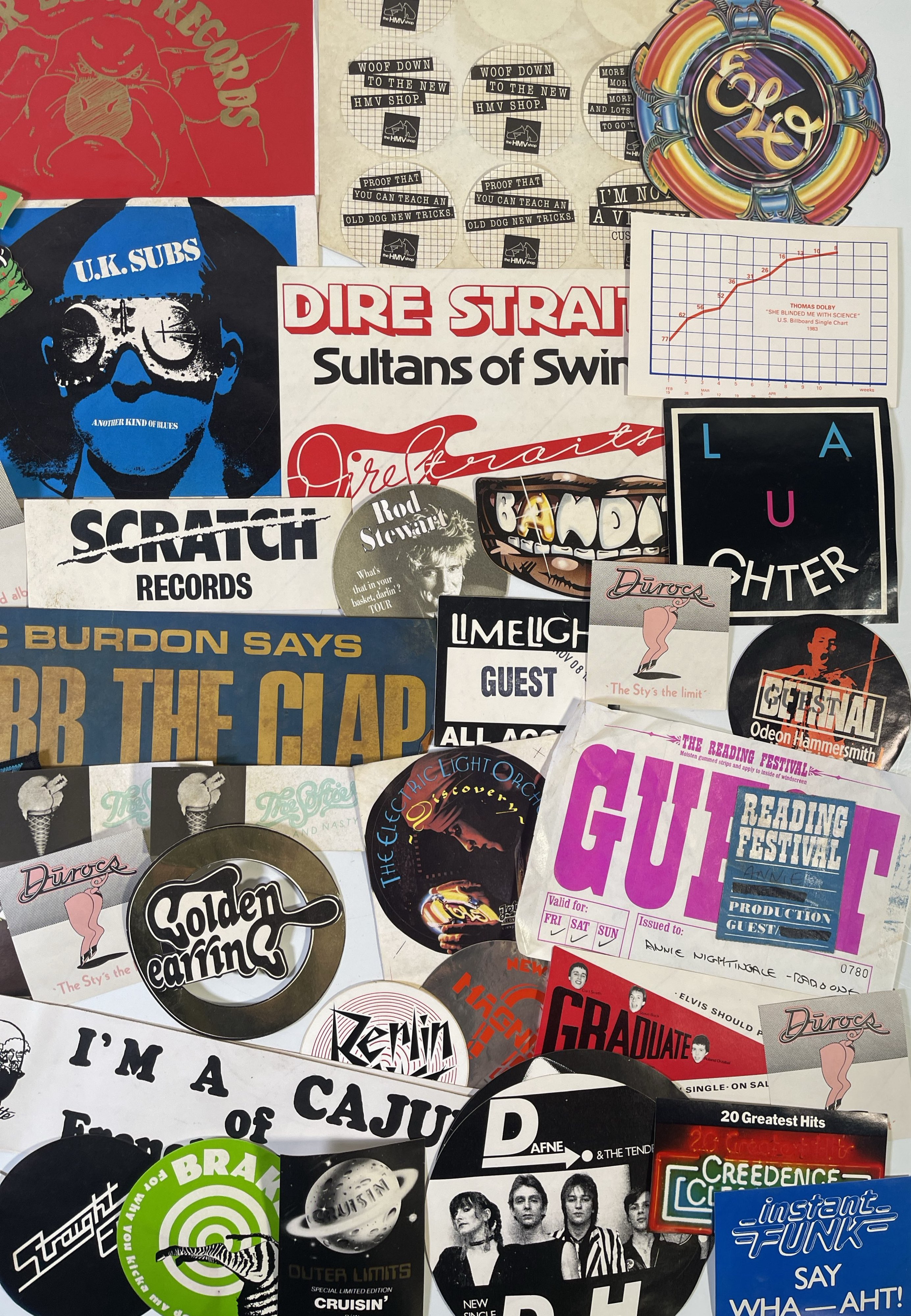 Lot 374 - PROMOTIONAL STICKER COLLECTION.