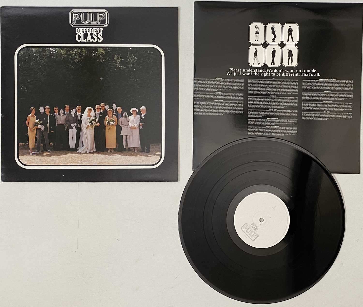 Lot 1007 - PULP - DIFFERENT CLASS LP (UK ORIGINAL