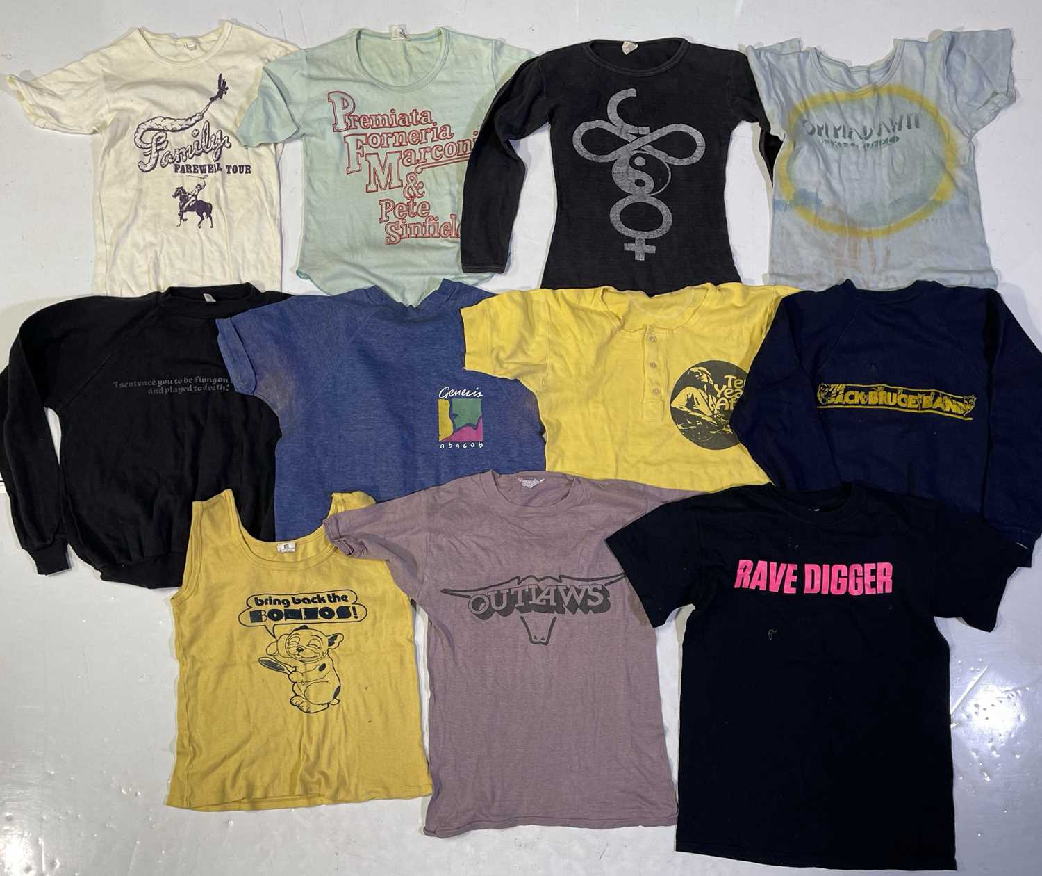 Lot 399 - VINTAGE MUSIC CLOTHING COLLECTION.