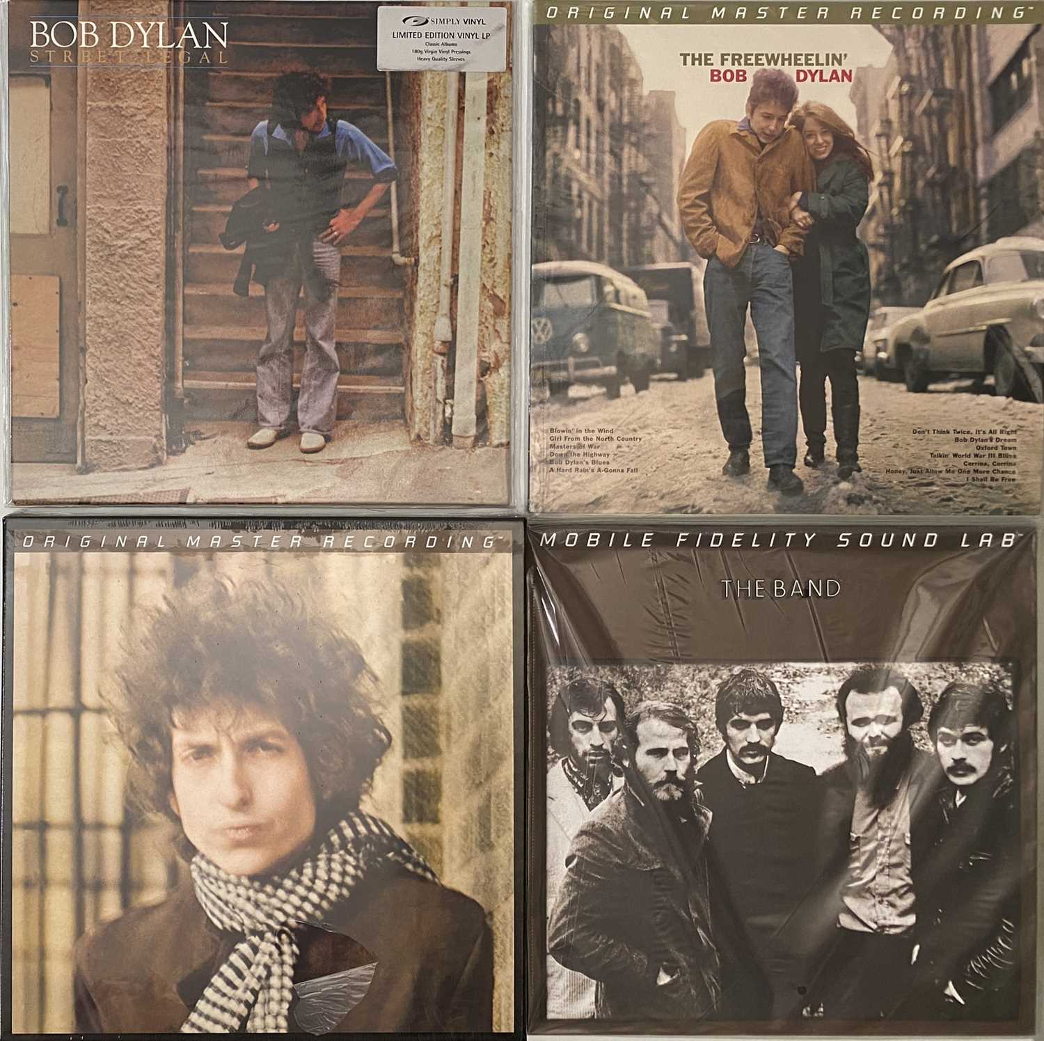 Lot 1023 - BOB DYLAN/ THE BAND - AUDIOPHILE LP PACK