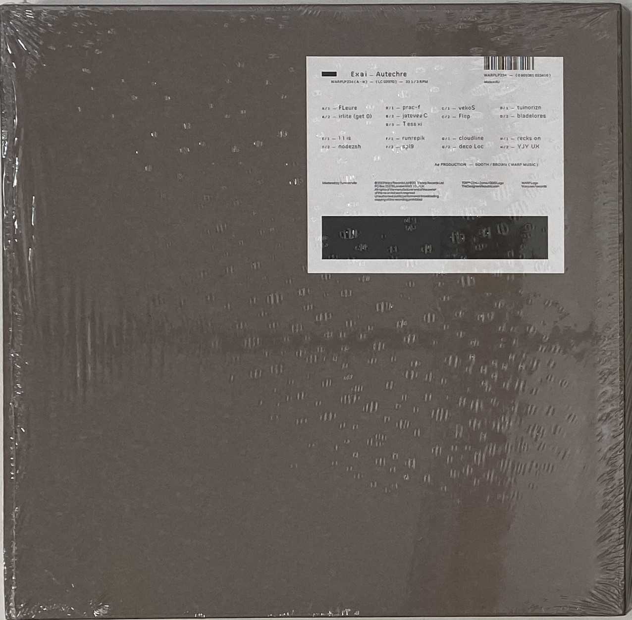 Lot 1036 - AUTECHRE - EXAI LP BOX SET (UK ORIGINAL