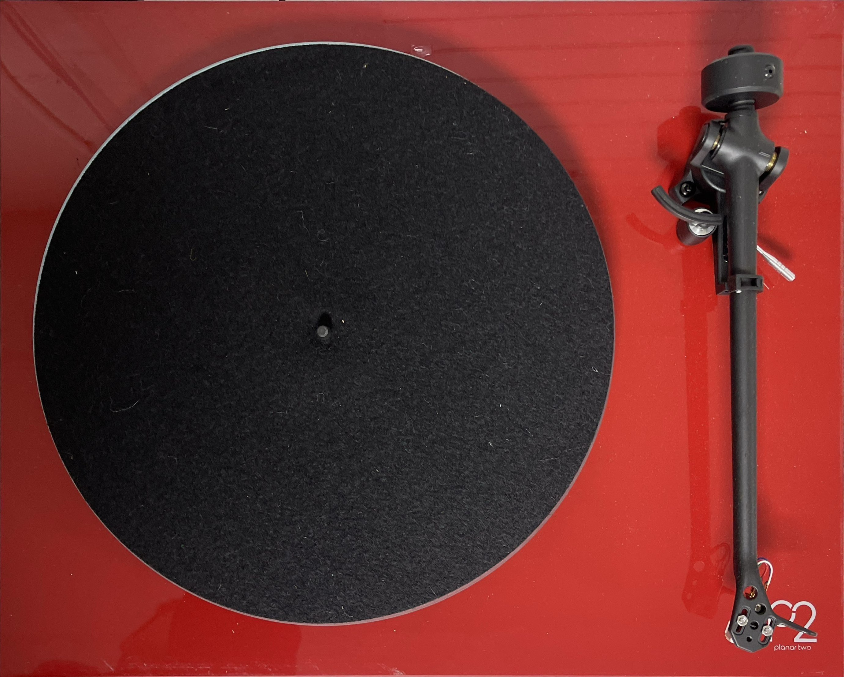 Lot 21 - REGA PLANAR 2 TURNTABLE - RED.