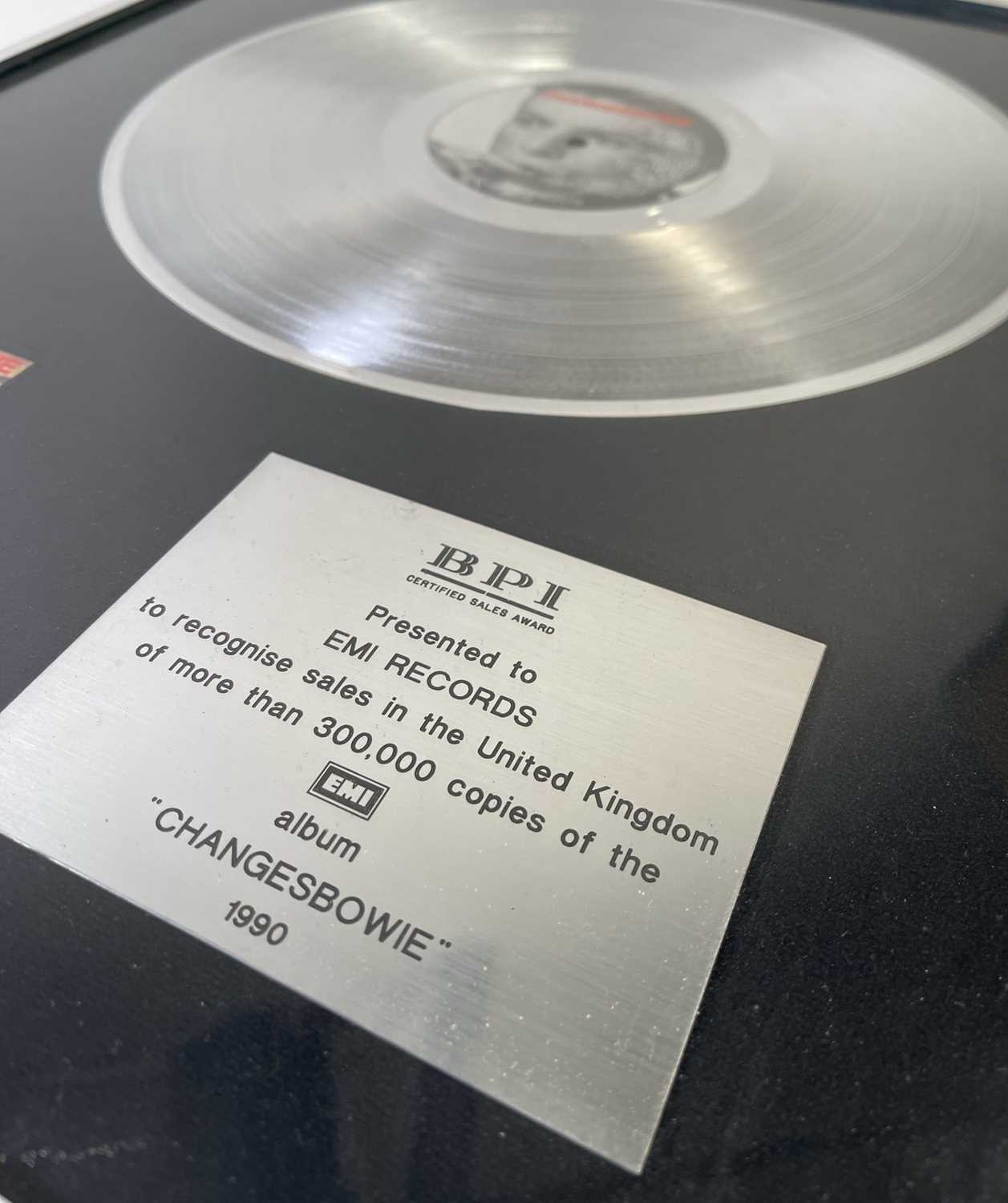 Lot 581 - DAVID BOWIE - OFFICIAL BPI CHANGES ONE BPI