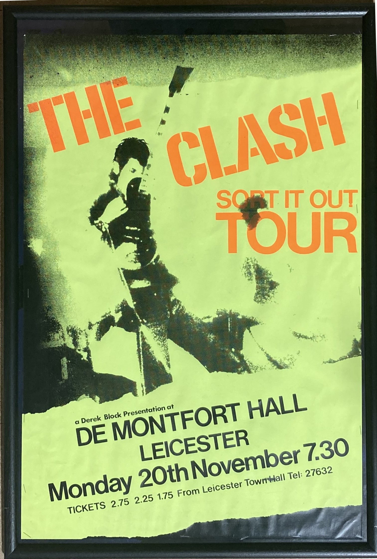 Lot 320 - THE CLASH - SORT IT OUT TOUR POSTER.