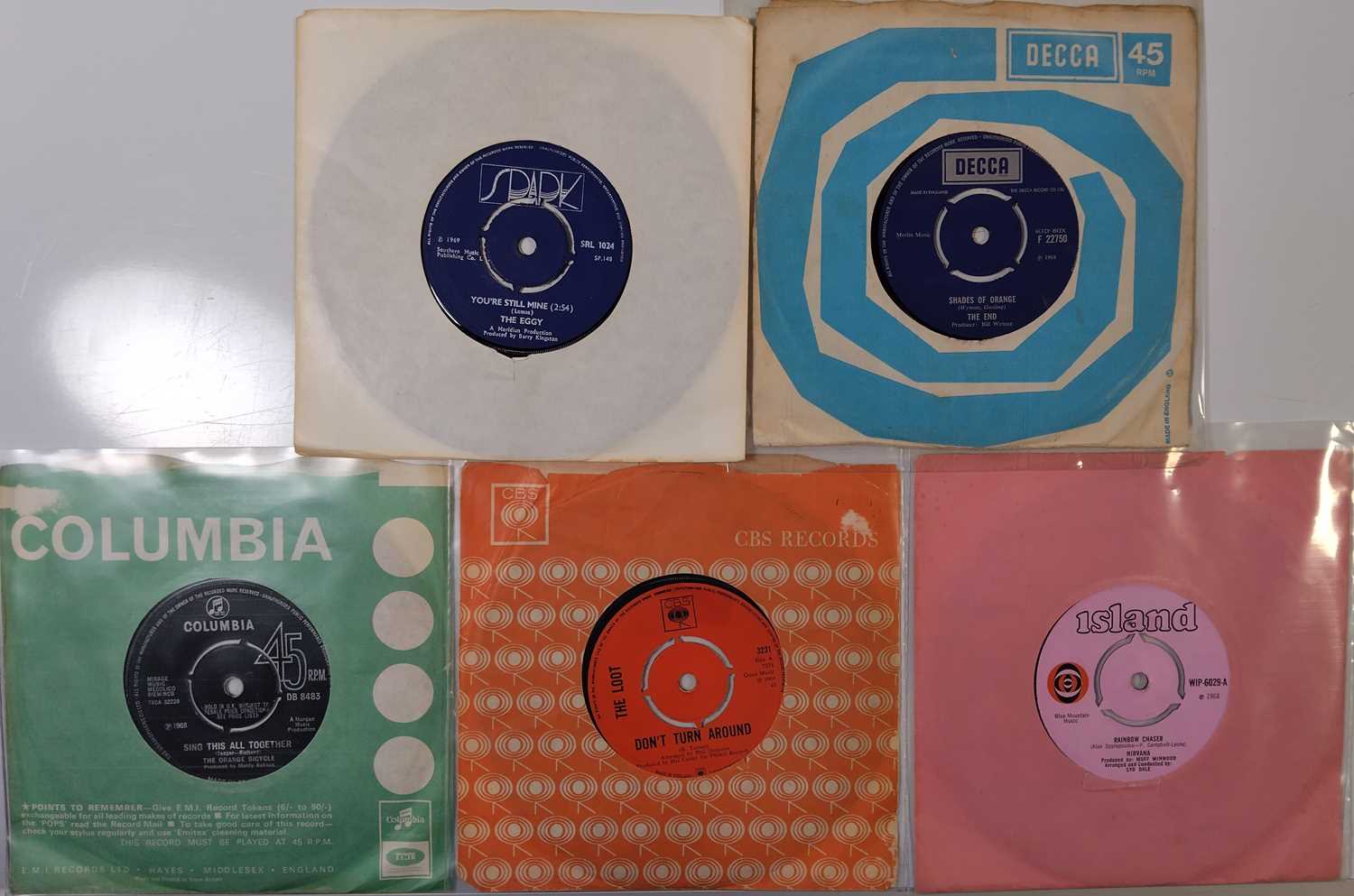 Lot 1207 - 60S UK PSYCH 7" PACK