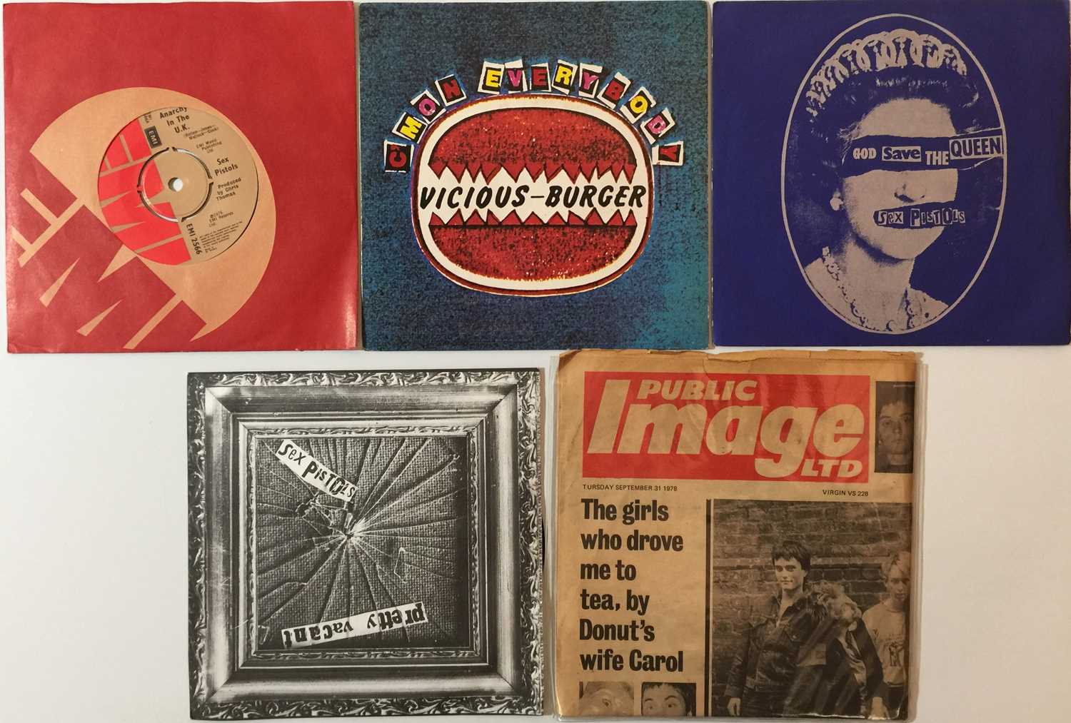 Lot 1002 Sex Pistols And Related 7 Rarities