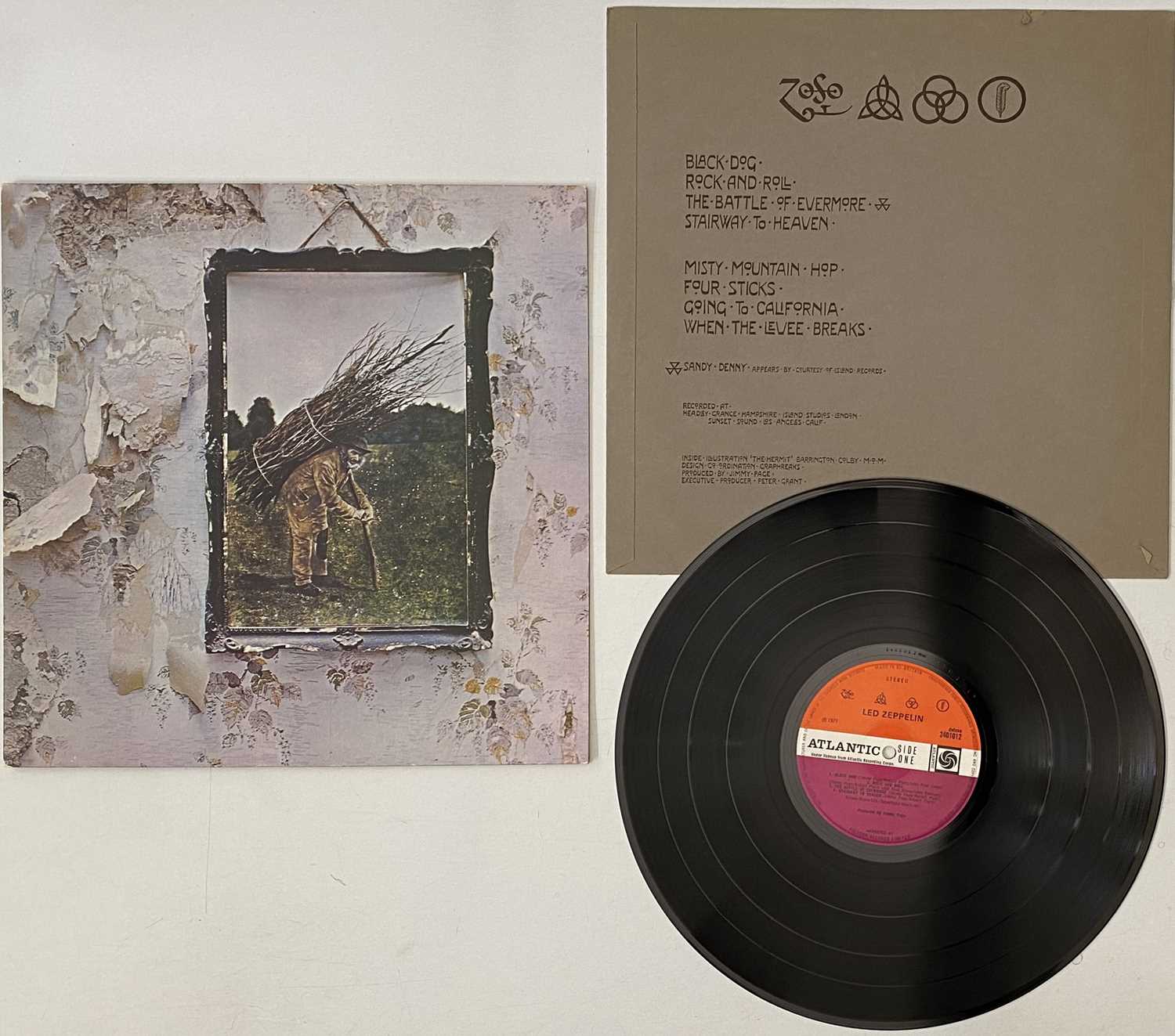 Lot 338 - LED ZEPPELIN - IV LP (UK OG - PLUM/ RED