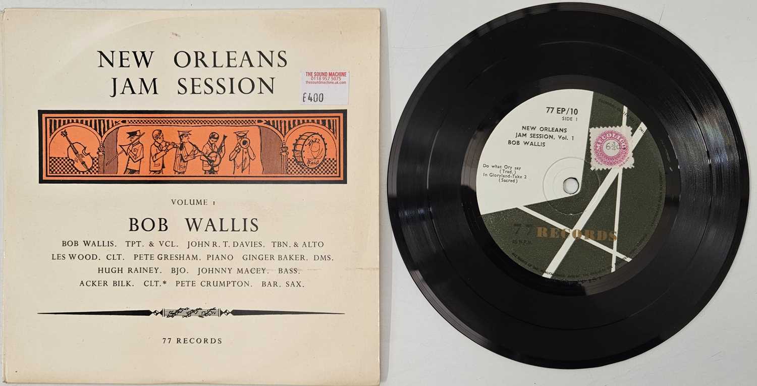 Lot 344 - BOB WALLIS - NEW ORLEANS JAM SESSION VOL 1 7"