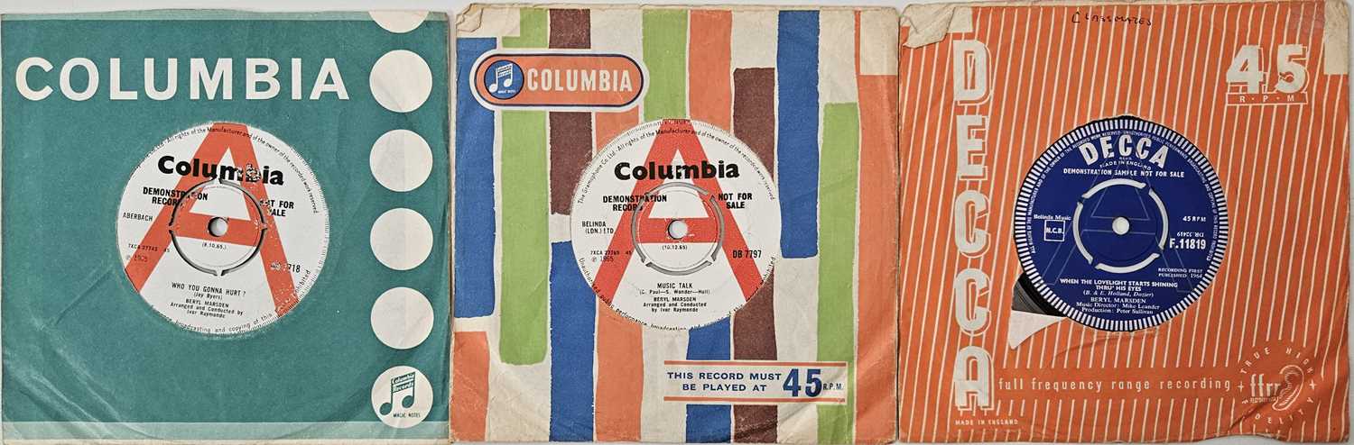 Lot 364 - BERYL MARSDEN - 7" RARITIES PACK (INC DEMOS)