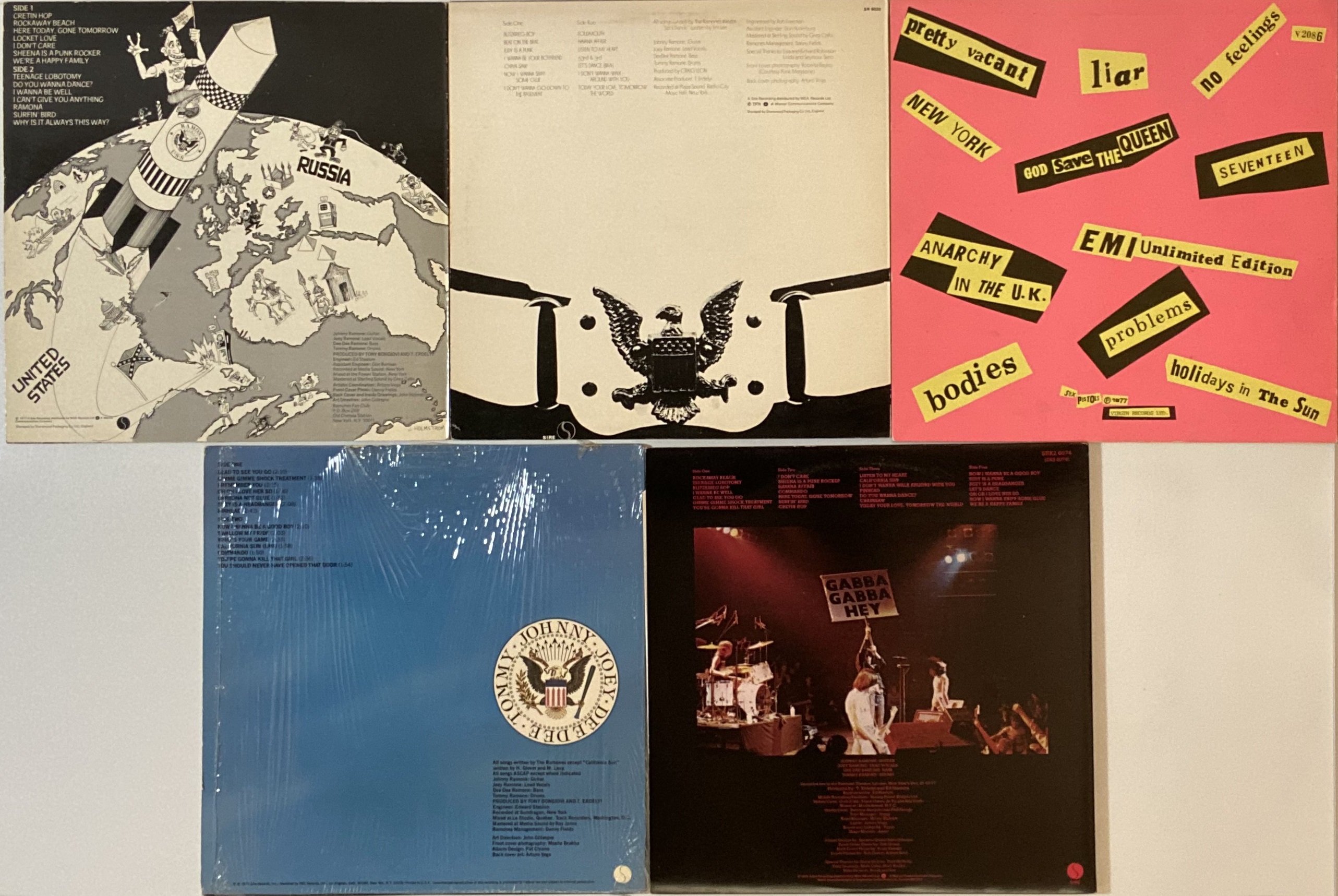Lot 1010 Sex Pistols Ramones Lp Pack