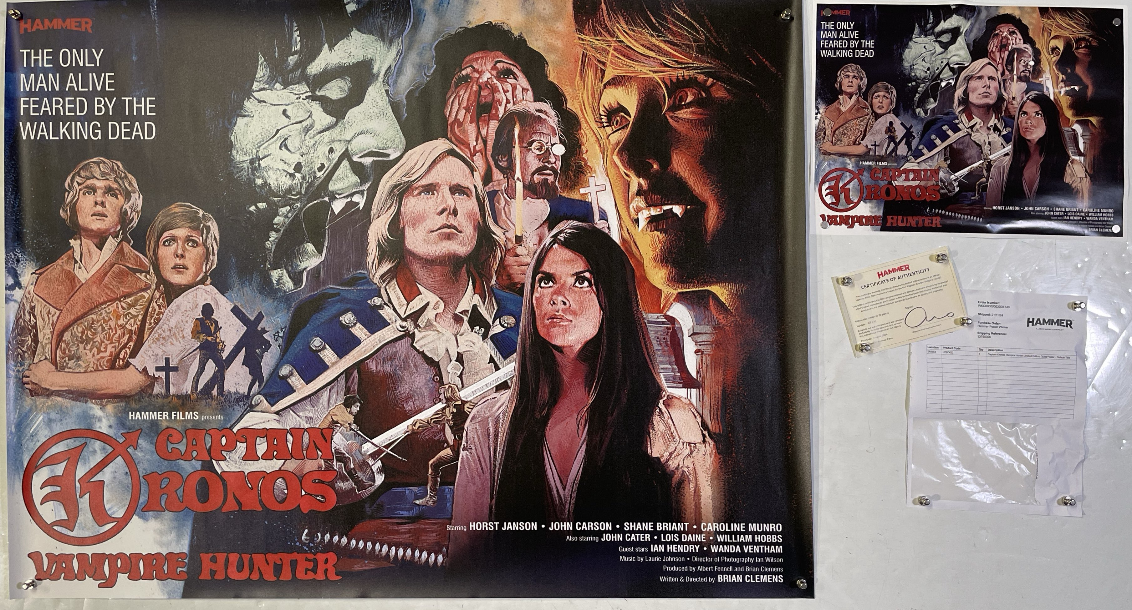 Lot 119 - CAPTAIN KRONOS - VAMPIRE HUNTER (1974)