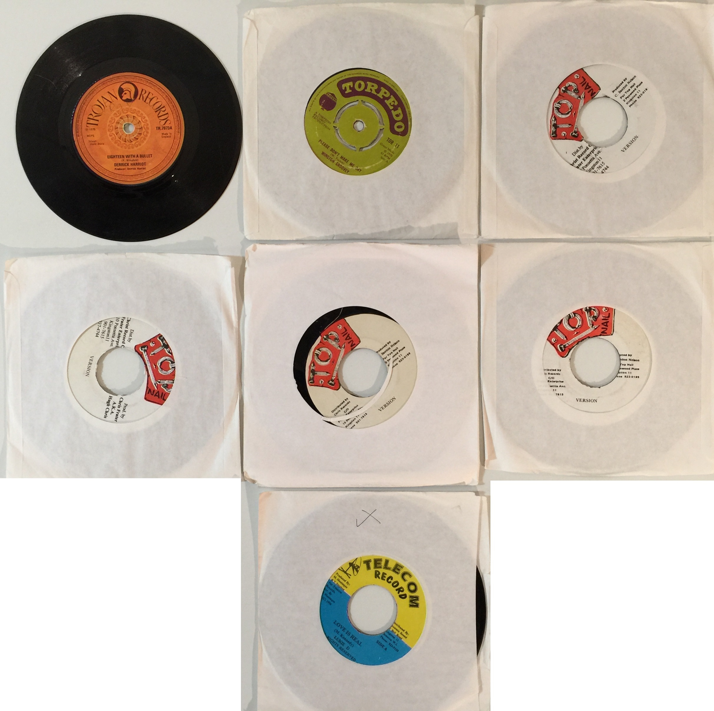 Lot 308 - REGGAEL LABEL (MAINLY JAMAICAN) 7''