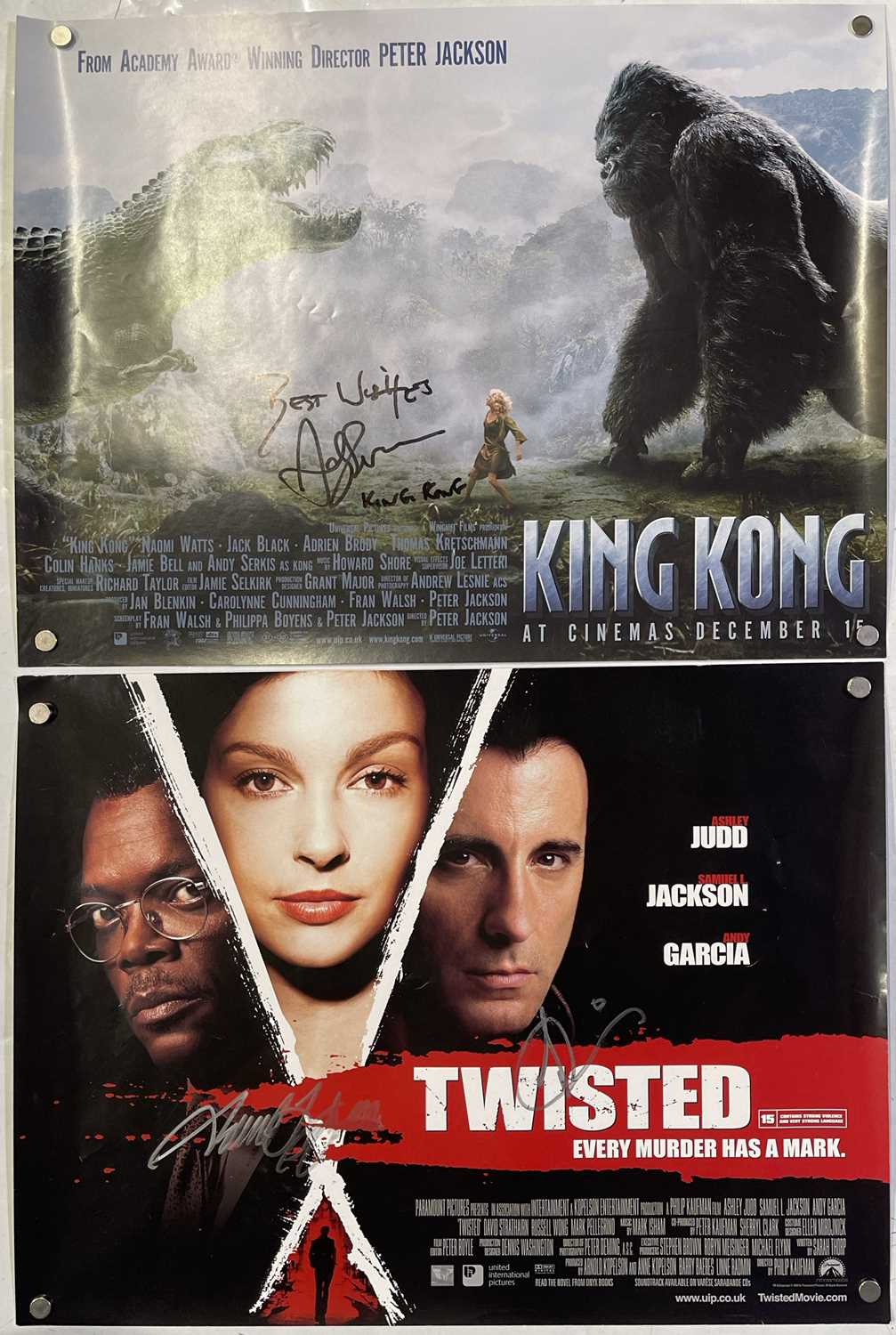 Lot 125 - SIGNED FILM POSTER COLLECTION INC ELIJAH