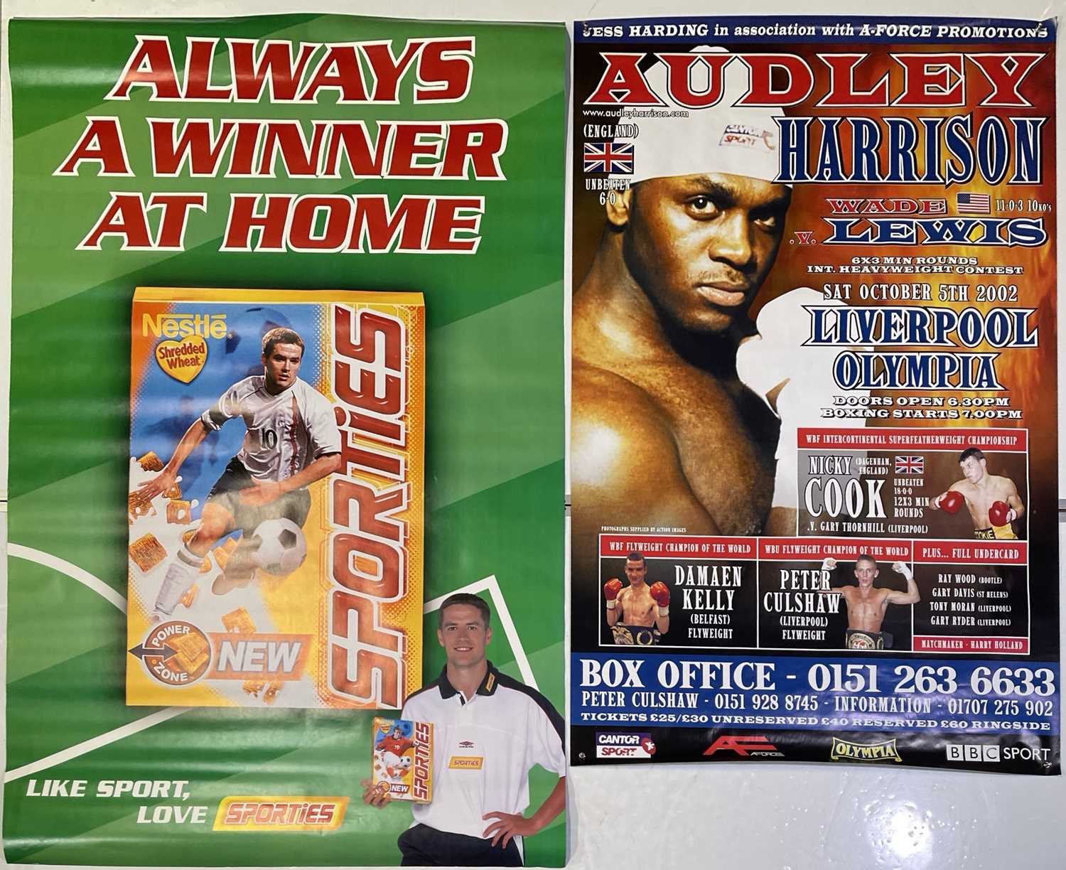 Lot 238 - SPORTING POSTERS - BOXING / FOOTBALL