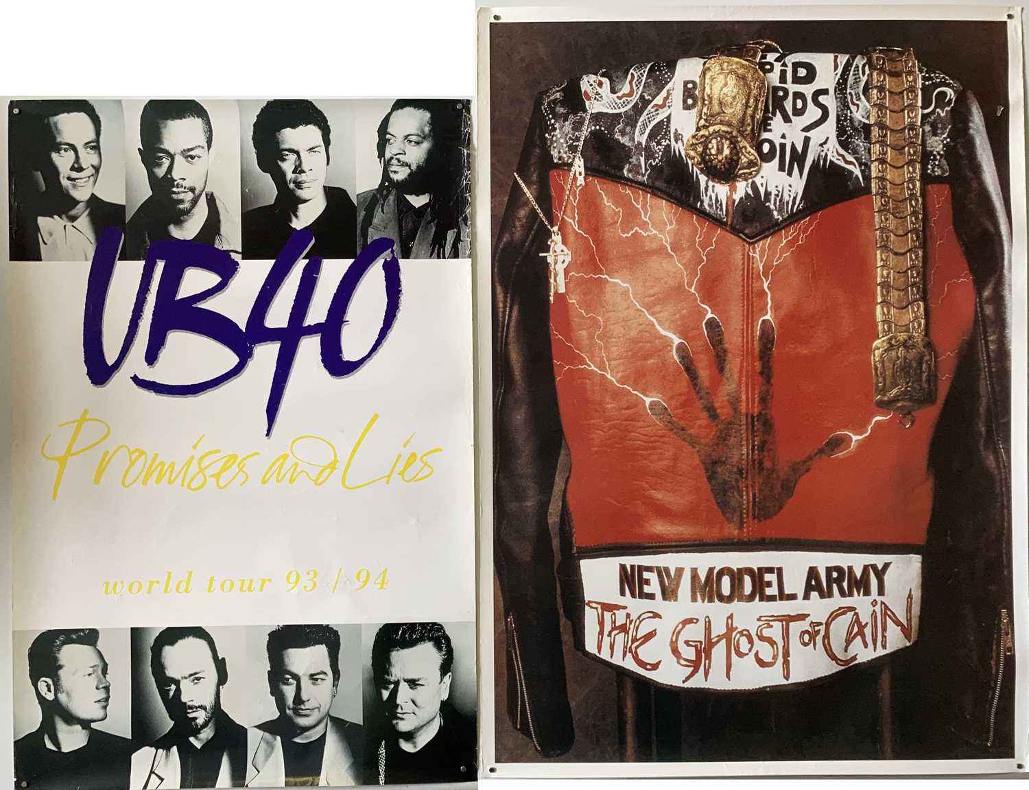 Lot 346 - ROCK AND POP POSTERS - UB40 / BOB MARLEY ETC.