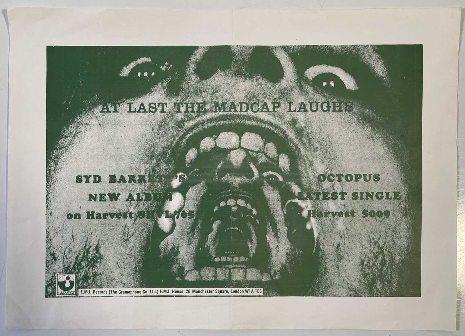 Lot 446 - PINK FLOYD - MADCAP LAUGHS PROMO SHEET.