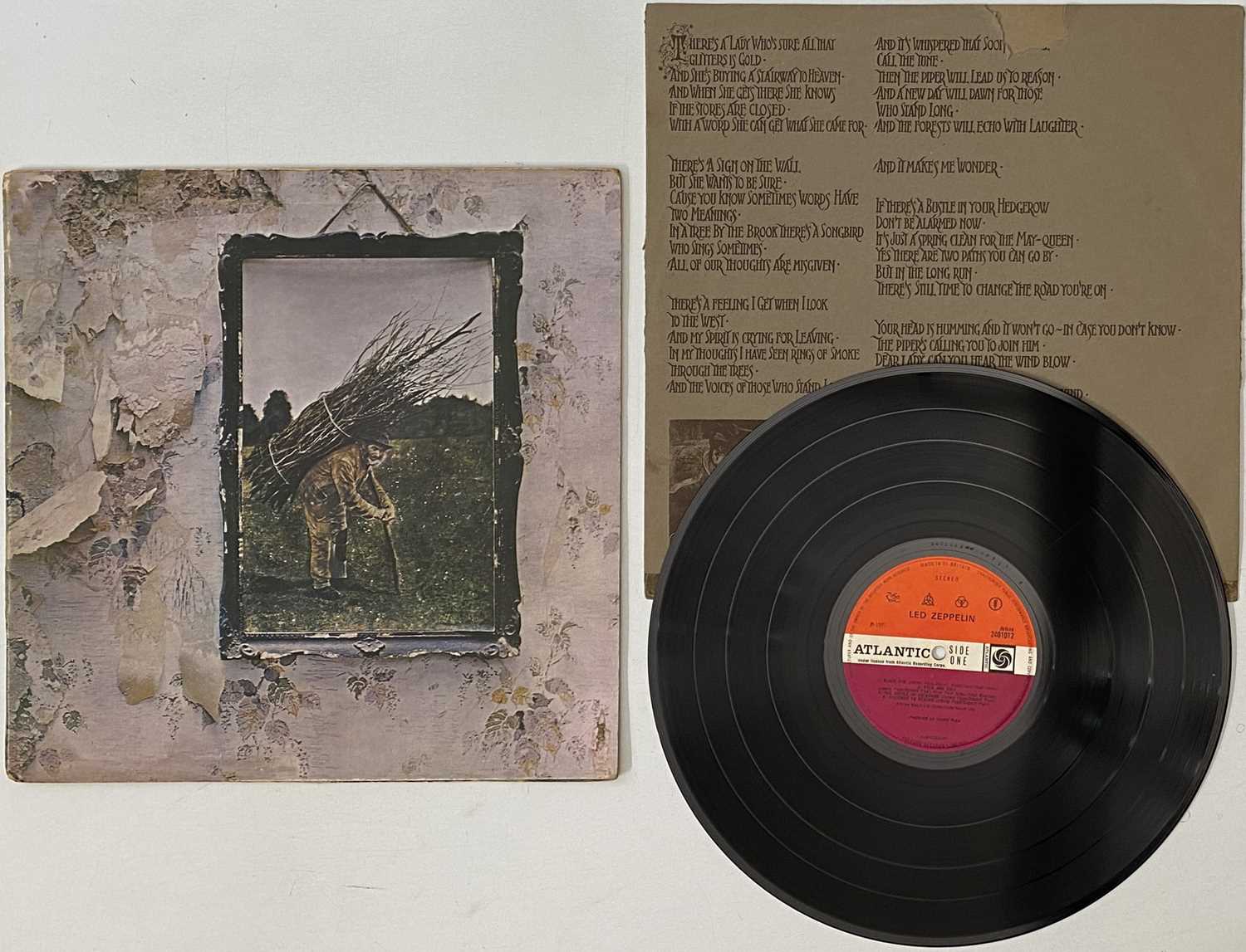 Lot 393 - LED ZEPPELIN - IV LP (UK PLUM/ RED