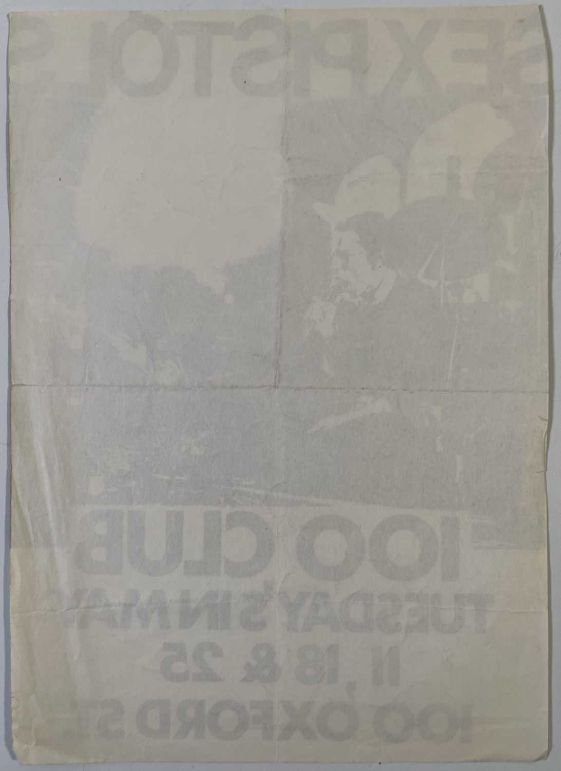 Lot 497 The Sex Pistols Original 100 Club Handbill