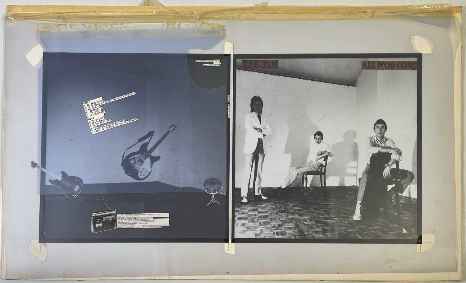 Lot 456 - THE JAM - ORIGINAL SLEEVE PROOFS / DESIGNS