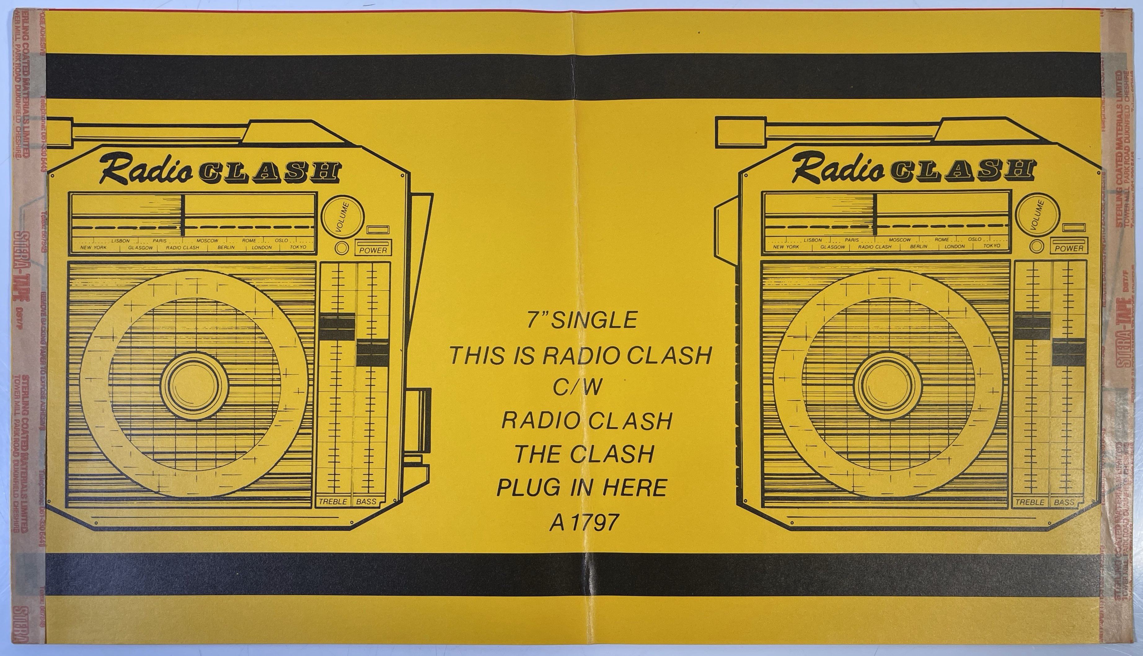 Lot 481 - THE CLASH - PAIR OF ORIGINAL SHOP DISPLAY