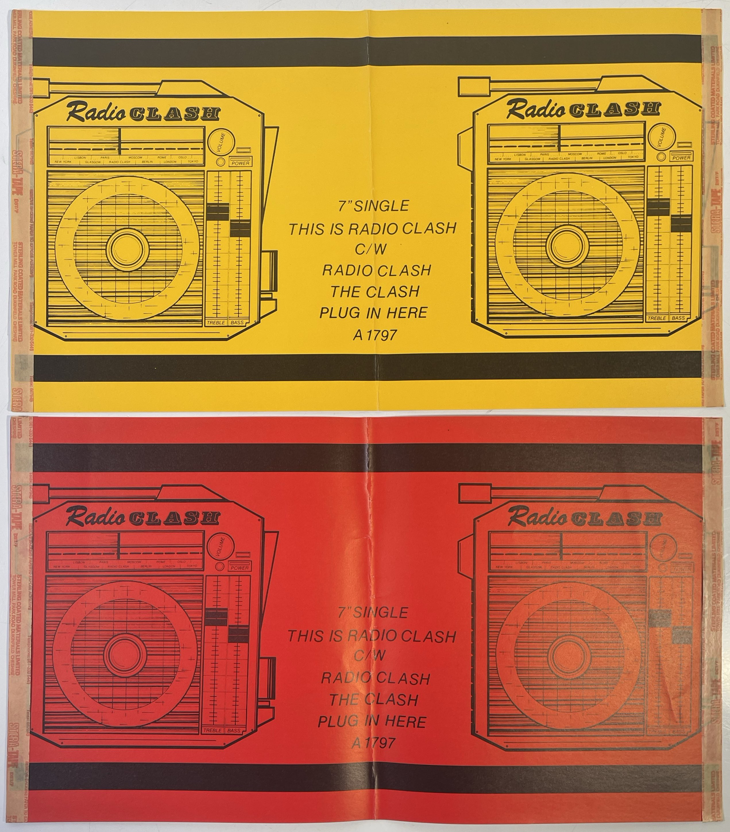 Lot 481 - THE CLASH - PAIR OF ORIGINAL SHOP DISPLAY