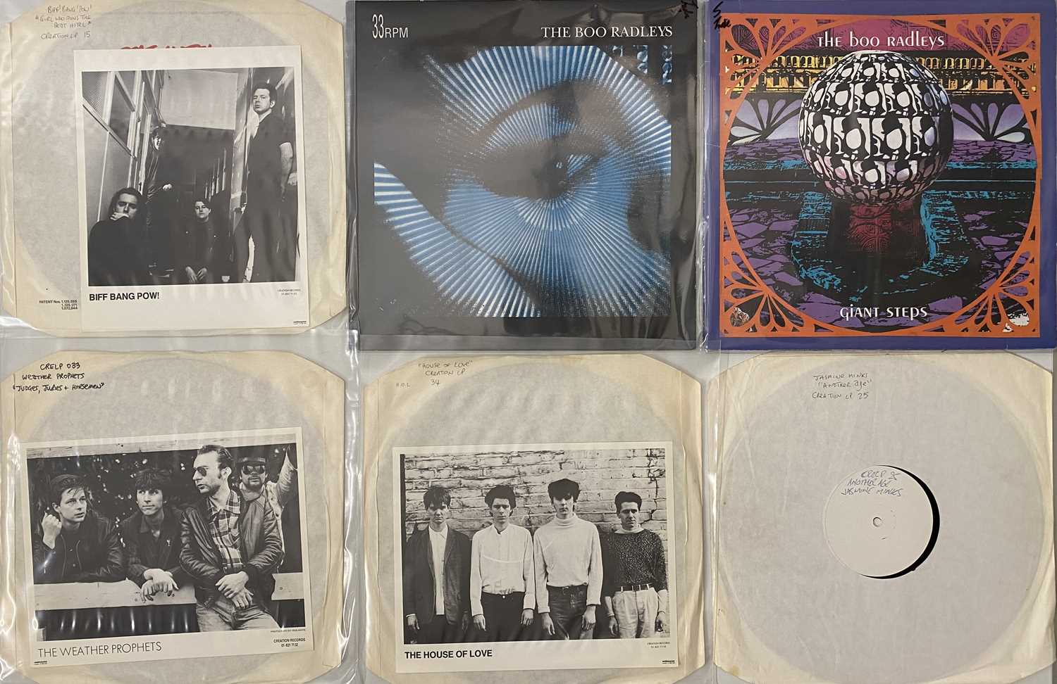 Lot 148 - CREATION RECORDS - LP TEST PRESSINGS/ PROMOS