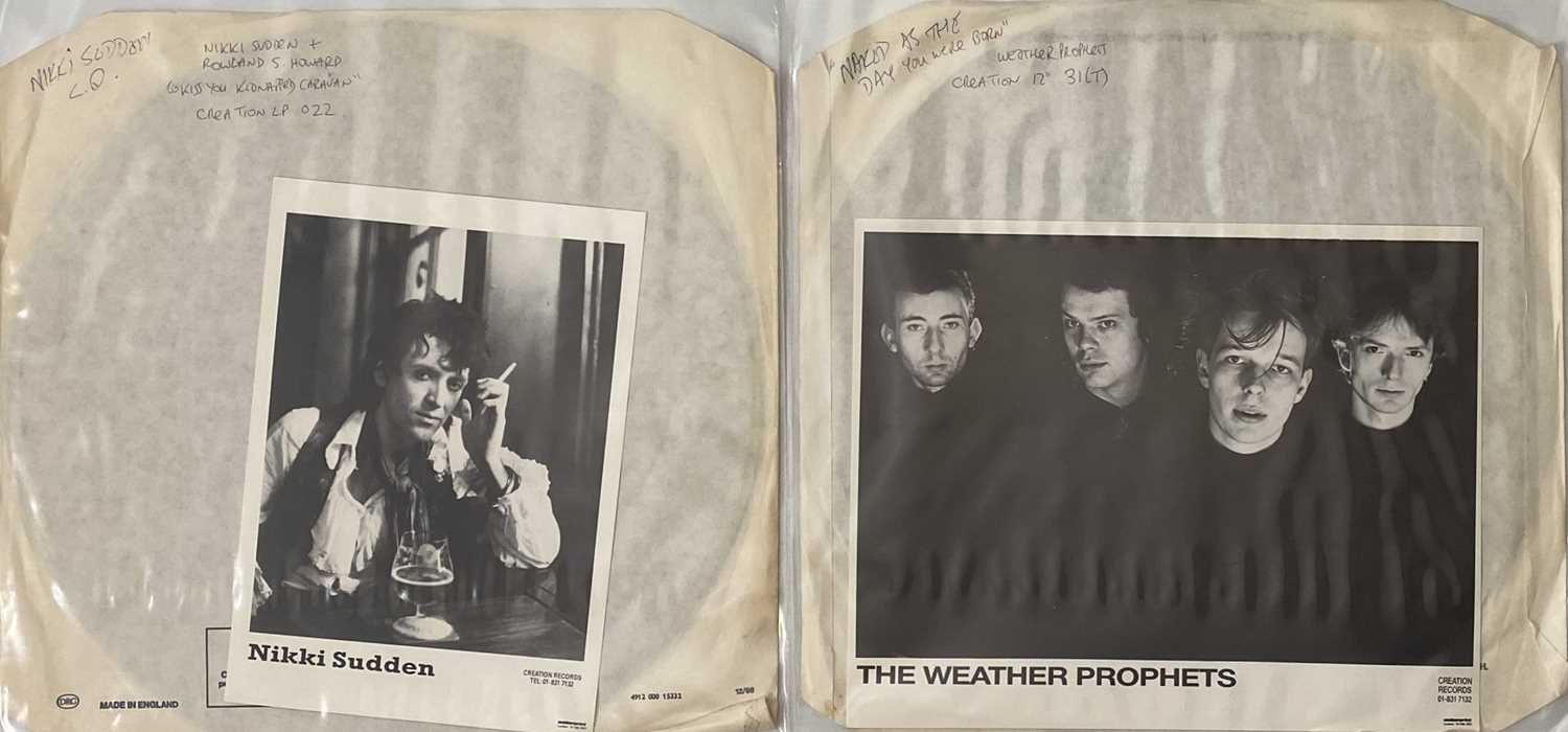 Lot 148 - CREATION RECORDS - LP TEST PRESSINGS/ PROMOS