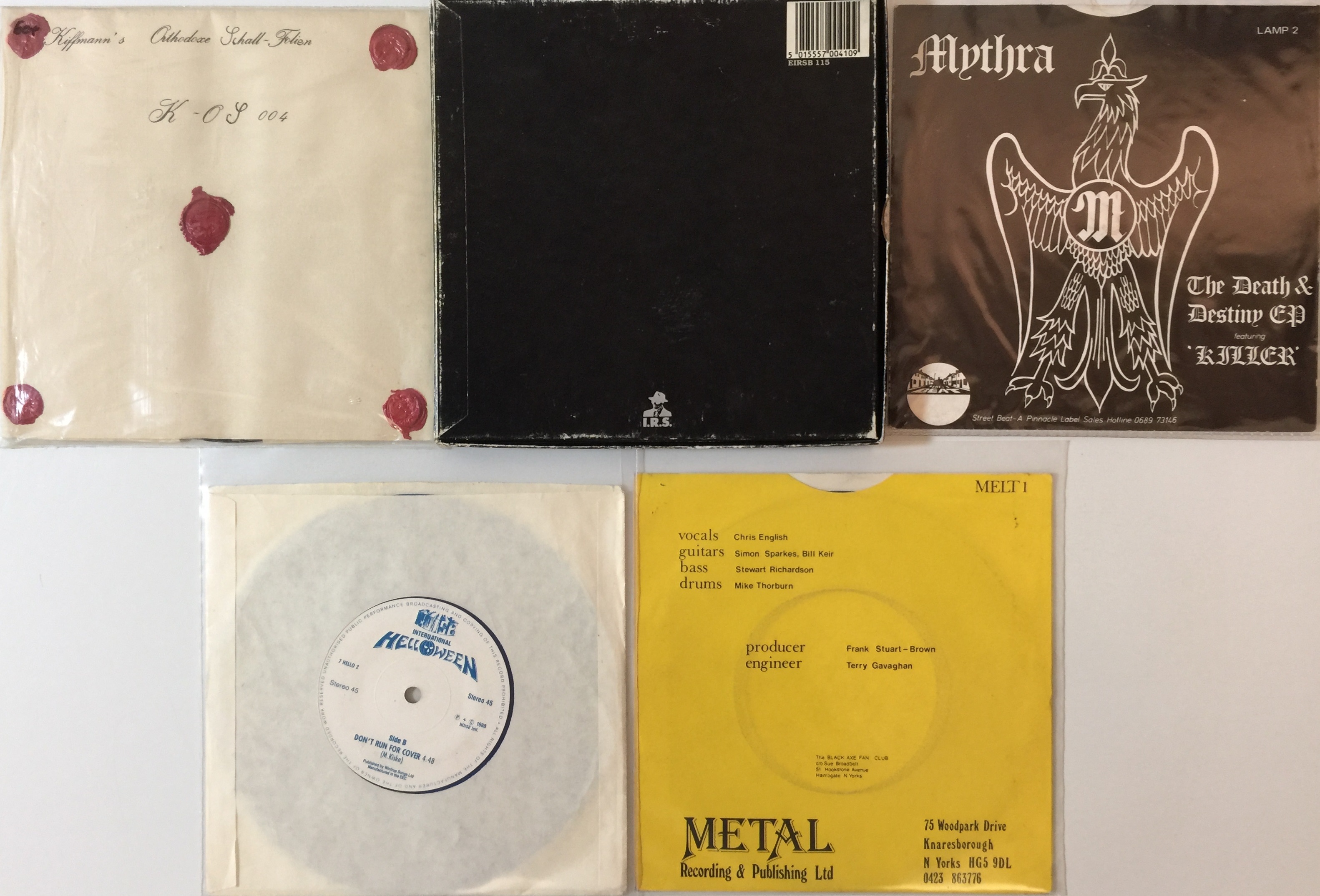 Lot 1061 - METAL/ HEAVY ROCK - 7" RARITIES