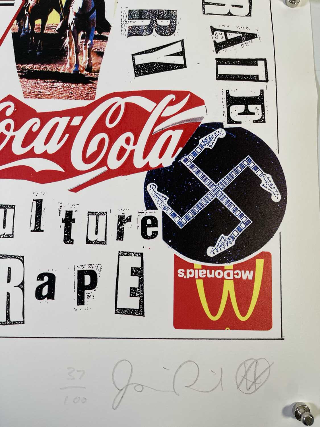 Lot 405 - JAMIE REID - LIMITED EDITION SIGNED PRINT