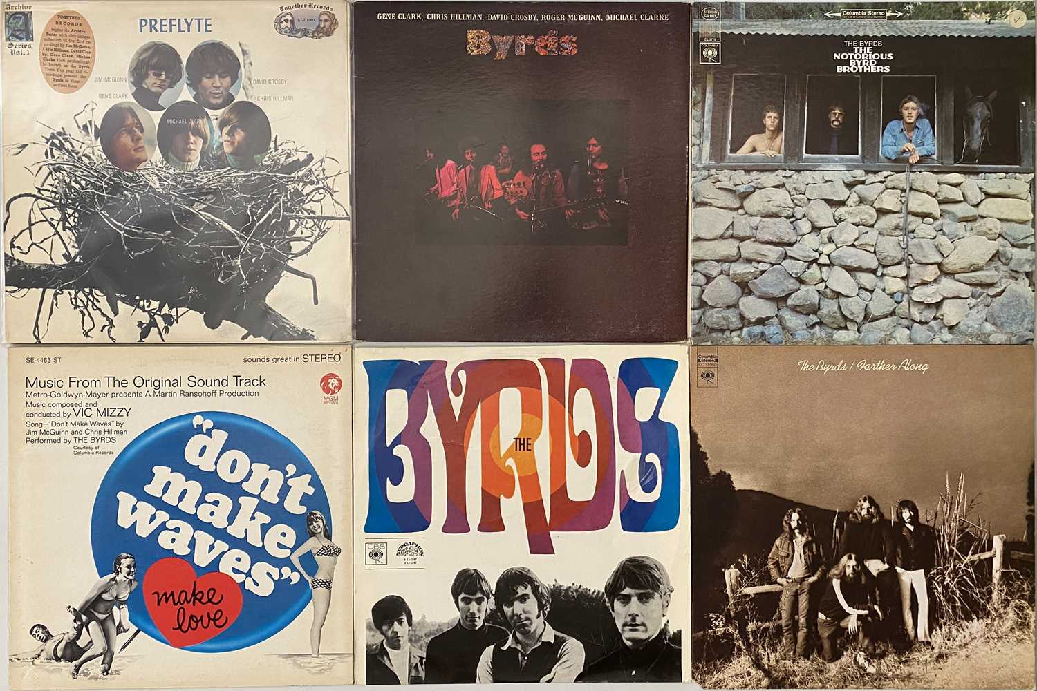 Lot 266 - THE BYRDS - US LP PACK (INC MONO/ STEREO