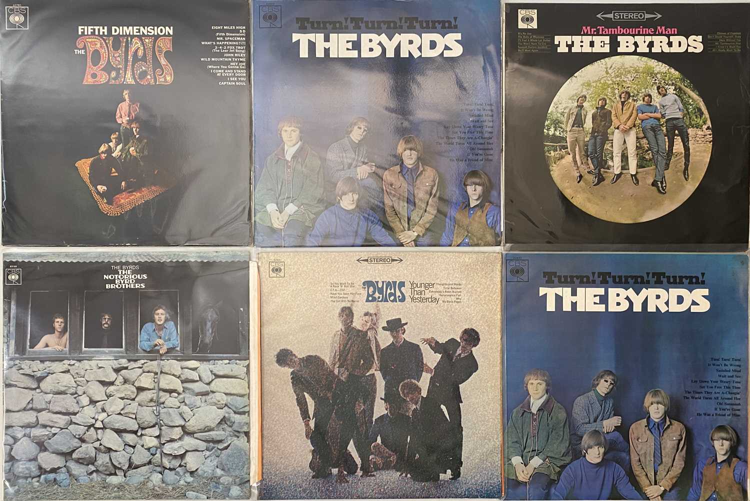 Lot 267 - THE BYRDS - UK LP PACK (INC MONO/ STEREO