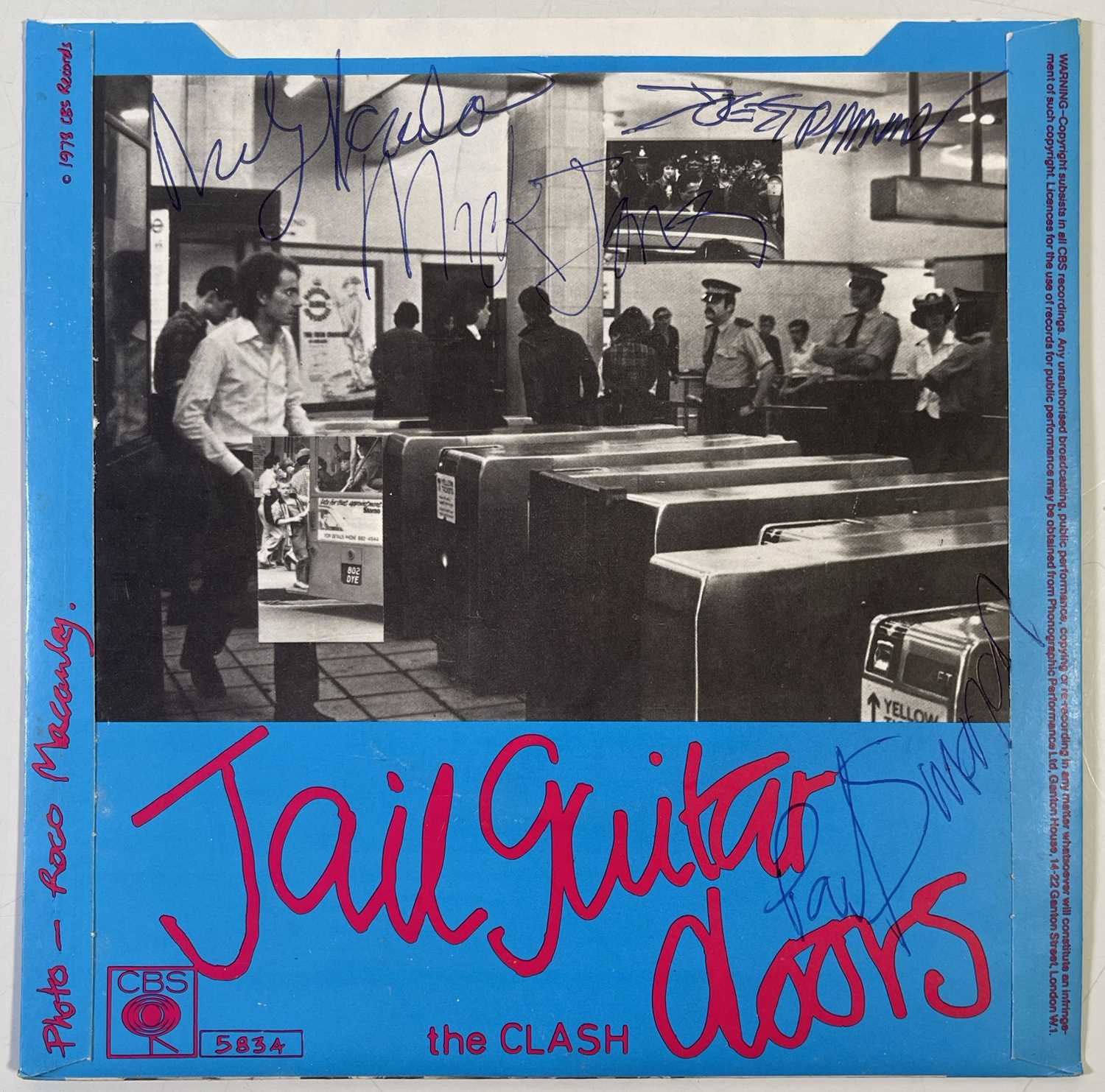 Lot 205 - THE CLASH - FULLY SIGNED COPY OF 'CLASH CITY