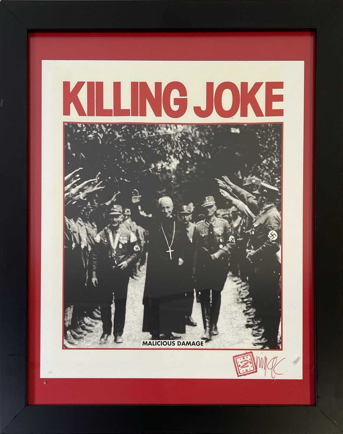 Lot 119 - KILLING JOKE - MIKE COLES SIGNED 'MALICIOUS