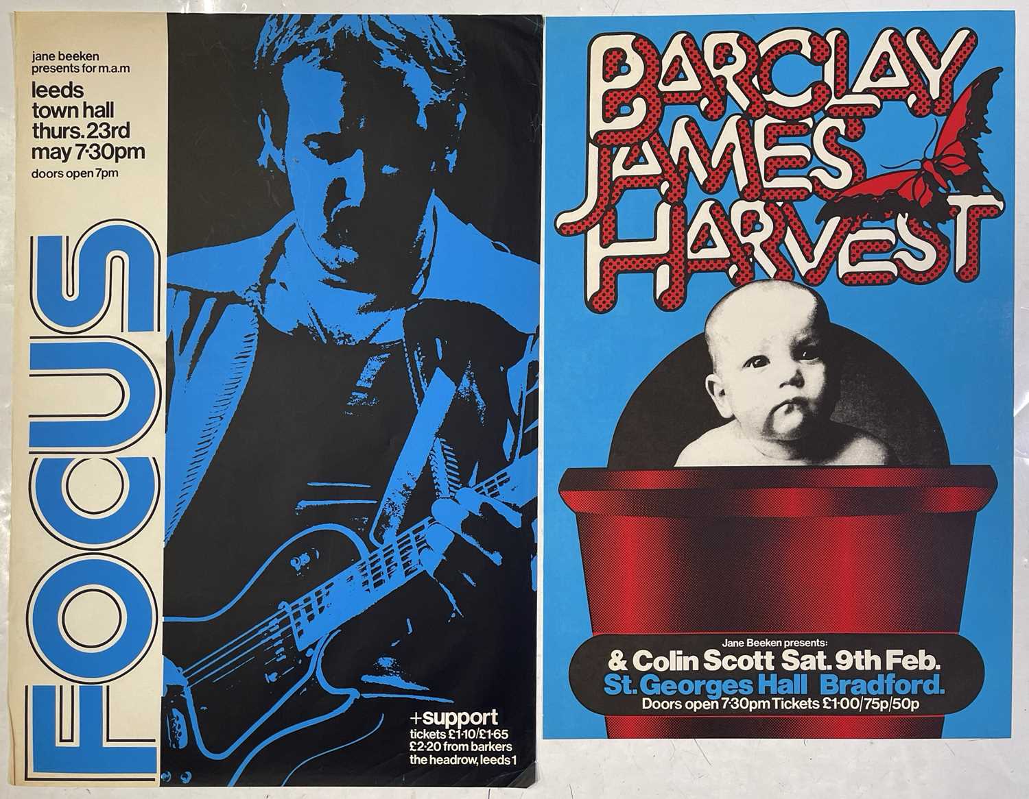 Lot 126 - 1970S CONCERT POSTER COLLECTION INC BARCLAY