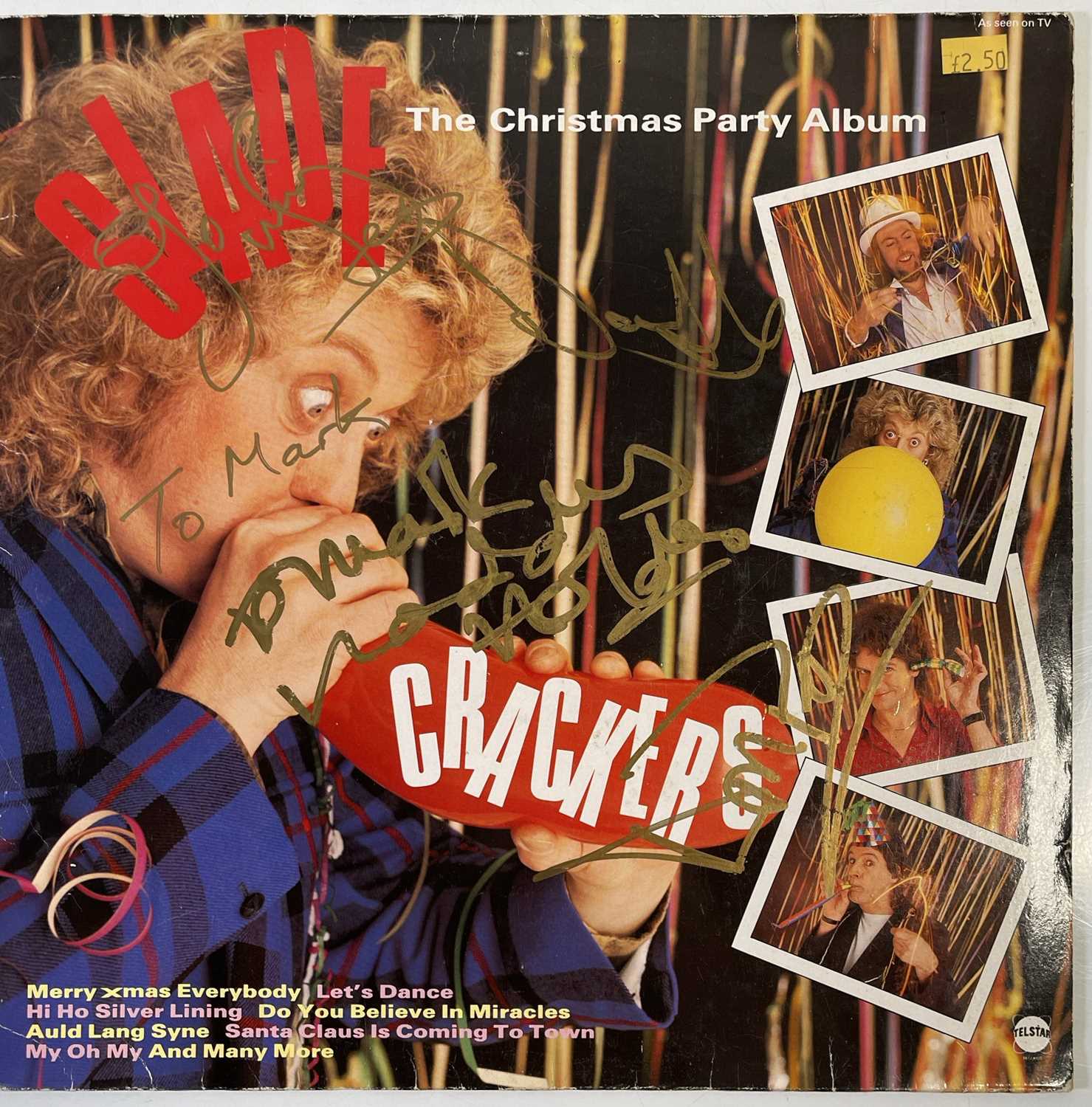 Lot 244 - SLADE - FULLY SIGNED CHRISTMAS LP.