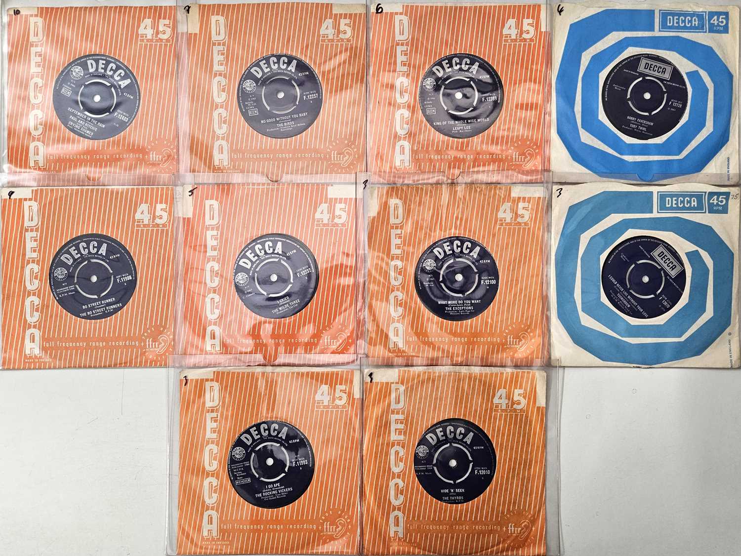 Lot 262 - DECCA - ROCK/ POP/ BEAT 7" PACK (INC