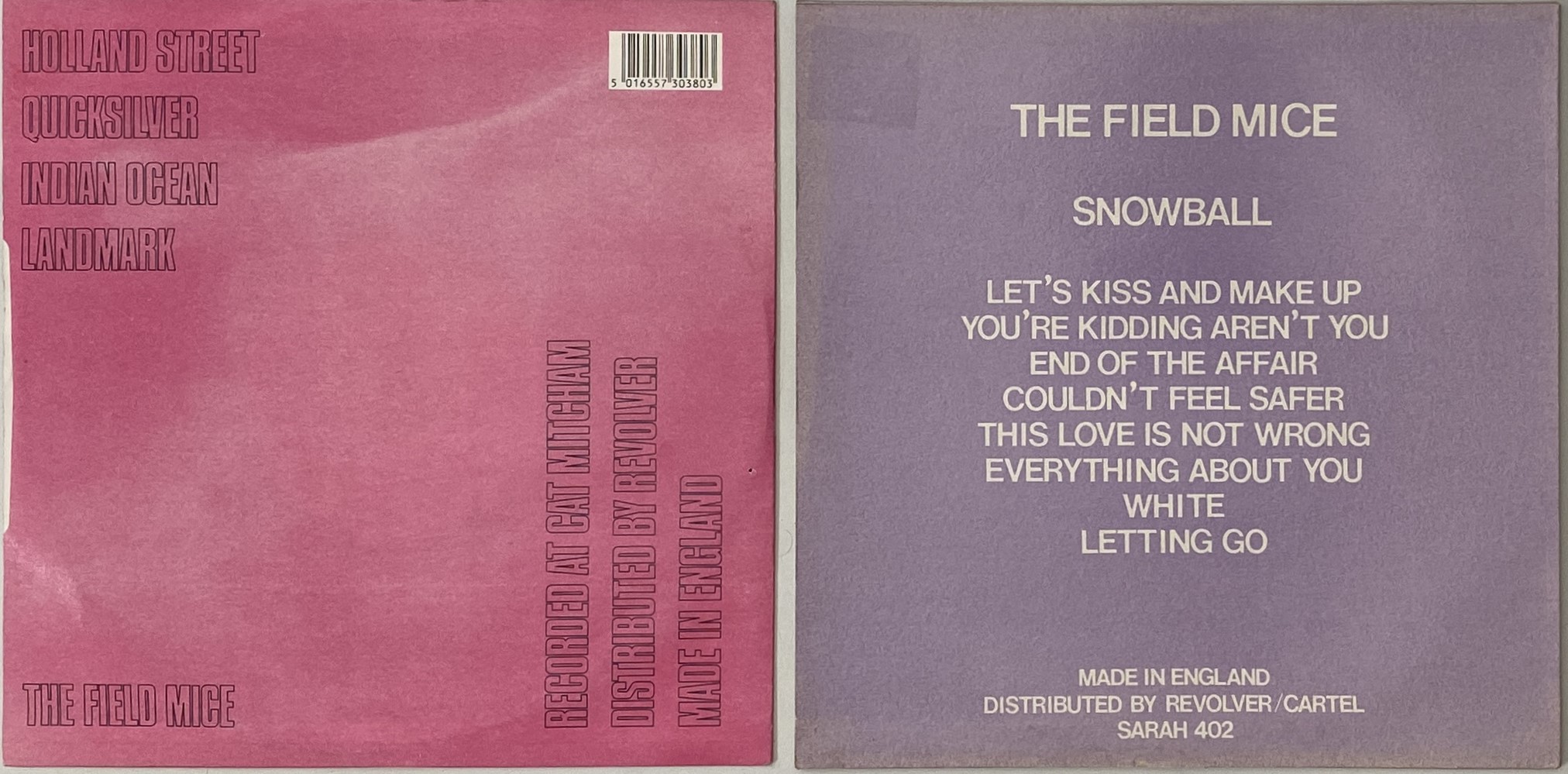 Lot 278 - THE FIELD MICE - SARAH RECORDS 10" RARITIES