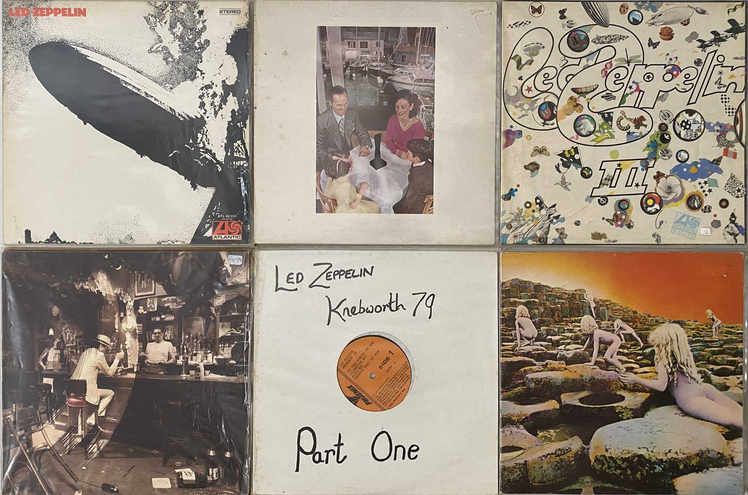 Lot 611 - LED ZEPPELIN - LP PACK (IN UK PLUM/ RED