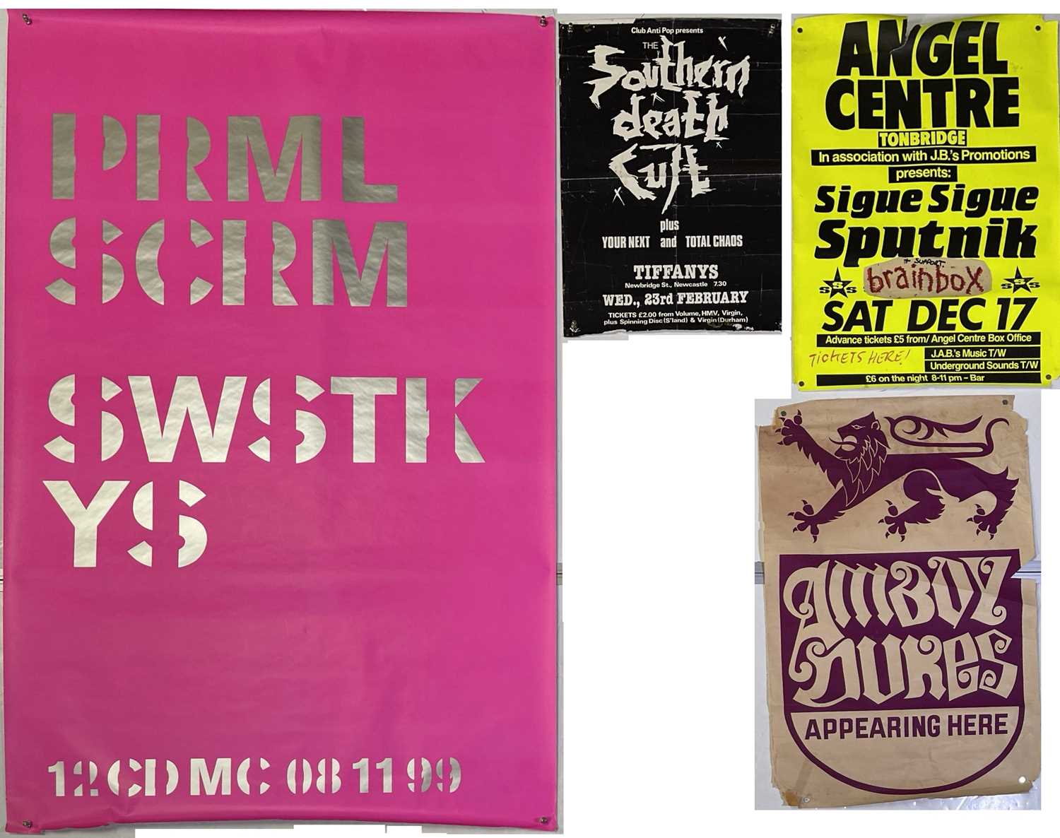 Lot 134 - POSTER COLLECTION INC SOUTHERN DEATH CULT