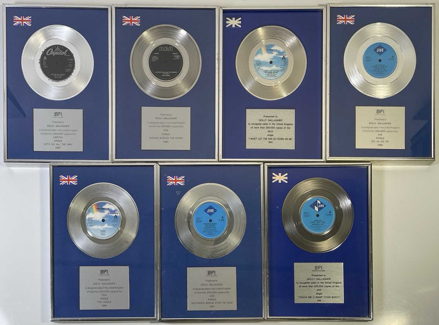 Lot 295 - 1980S POP CLASSICS - BPI AWARD COLLECTION.